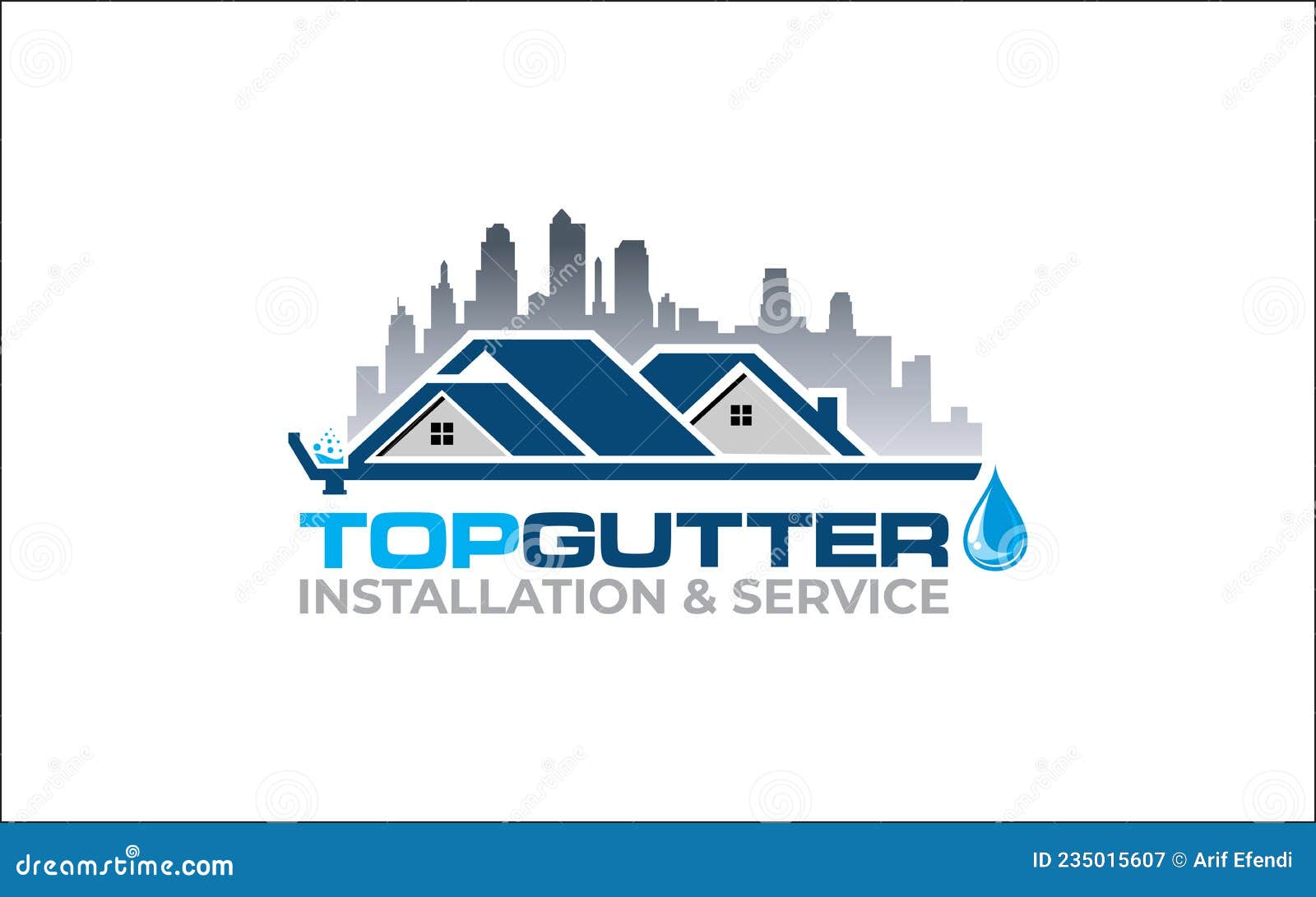 Illustration Graphic Vector of Gutter Installation and Repair Service ...