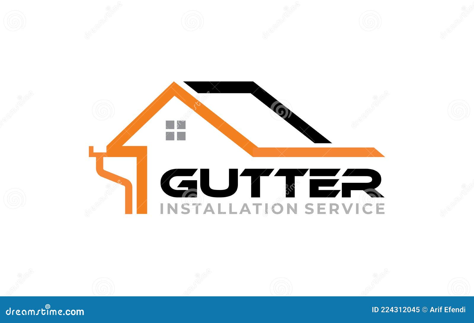 Illustration Graphic Vector of Gutter Installation and Repair Service ...