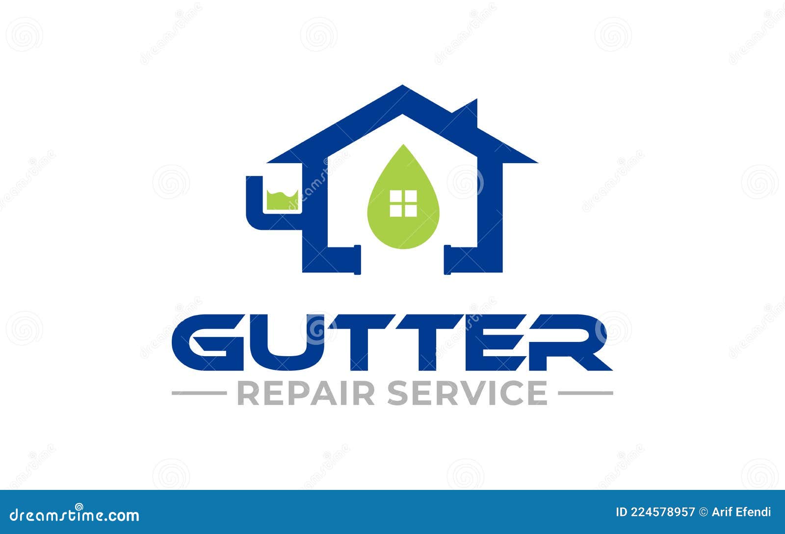 Illustration Graphic Vector of Gutter Installation and Repair Service ...