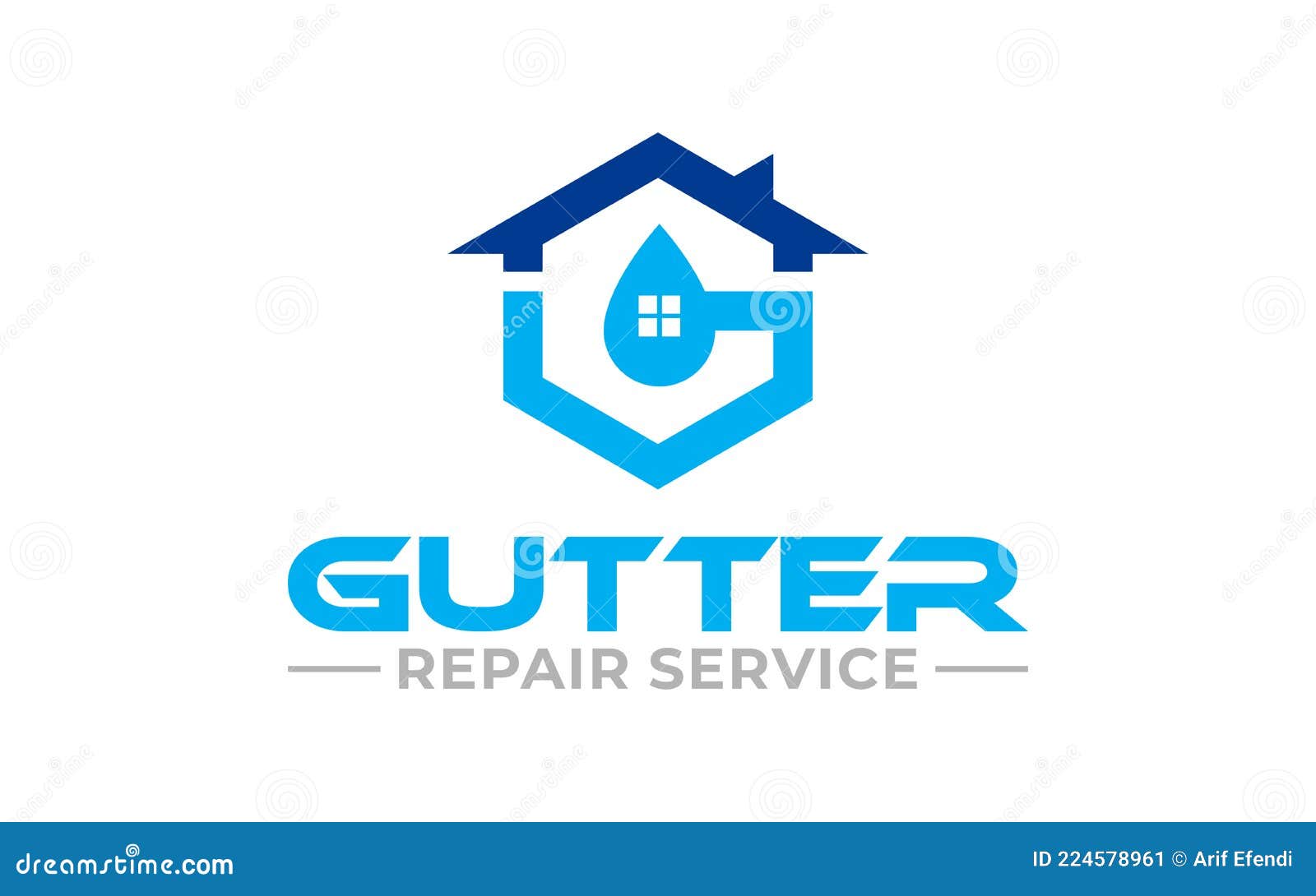 Illustration Graphic Vector of Gutter Installation and Repair Service ...