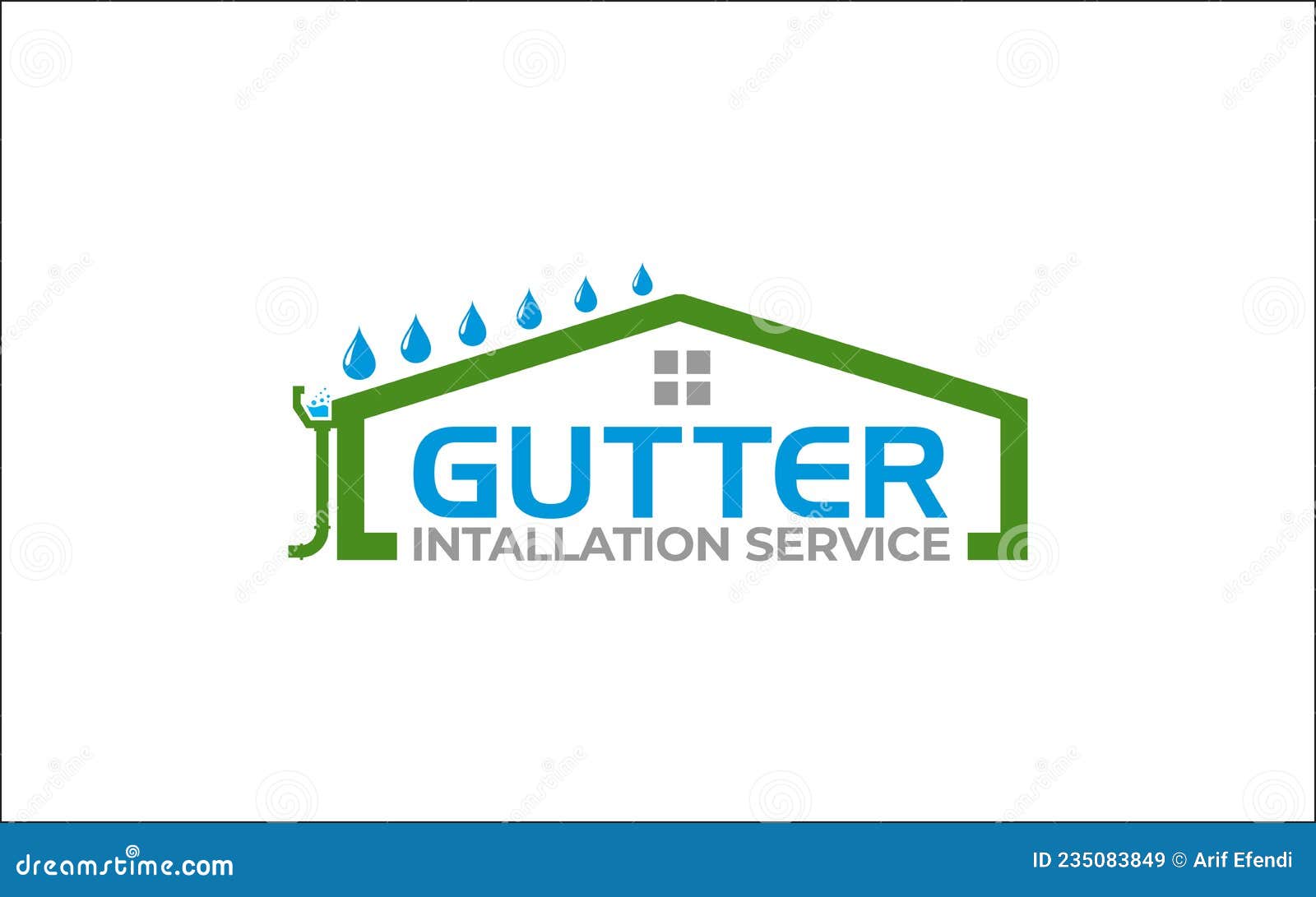 Illustration Graphic Vector of Gutter Installation and Repair Service ...