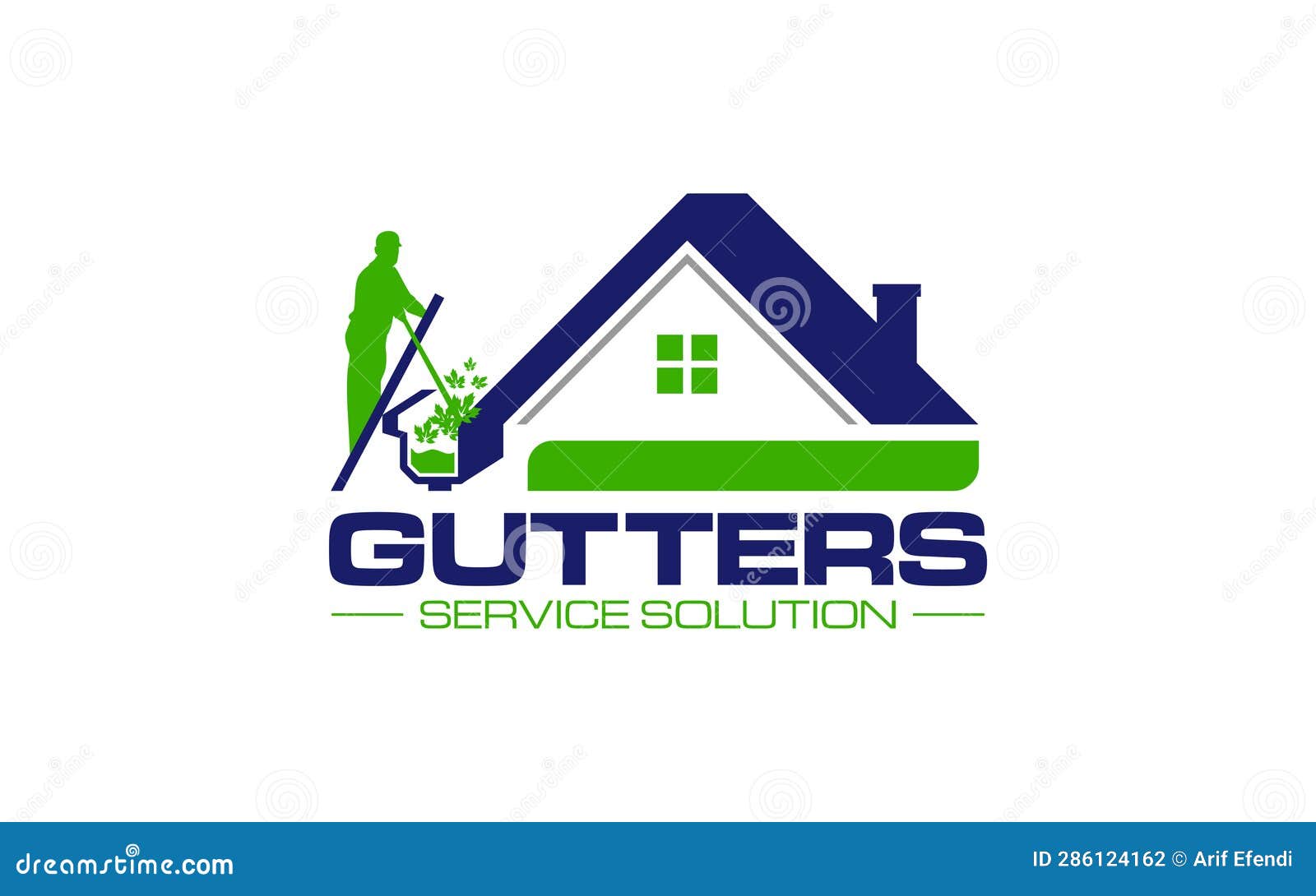 Illustration Graphic Vector of Gutter Installation and Service Repair ...