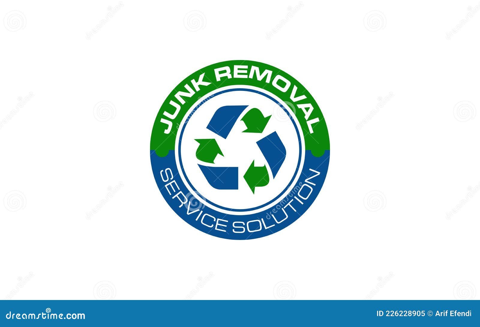 Illustration Vector Graphic of Junk Removal Solution Services Logo ...