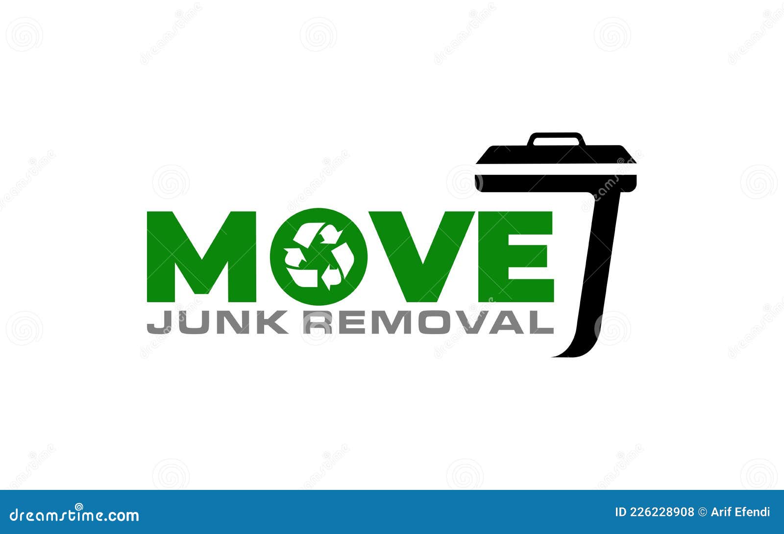 Illustration Vector Graphic of Junk Removal Solution Services Logo ...