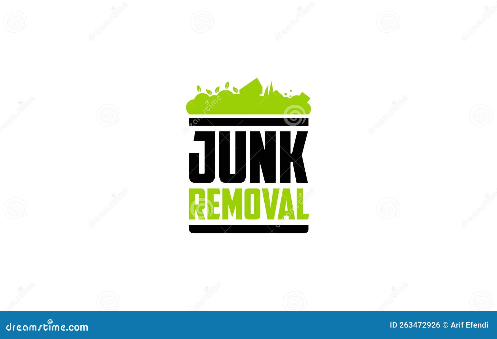 Illustration Vector Graphic of Junk Removal Solution Services Logo ...