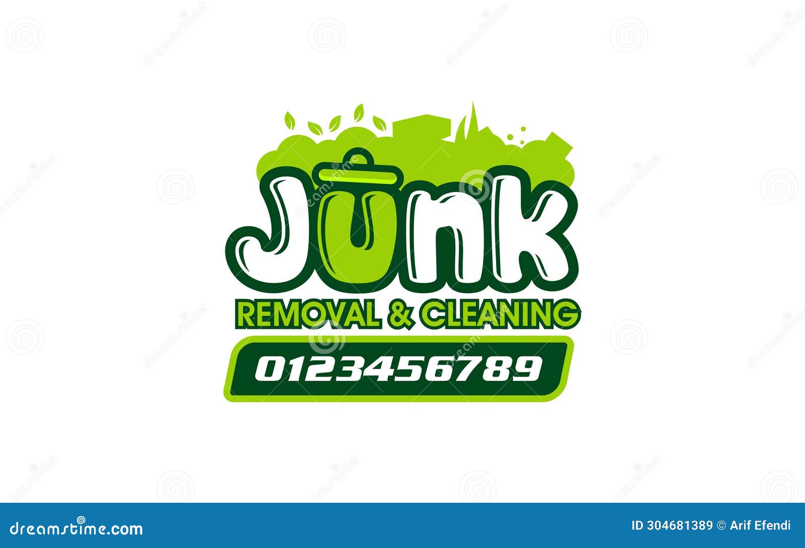 Illustration Vector Graphic of Junk Removal Solution Services Logo ...