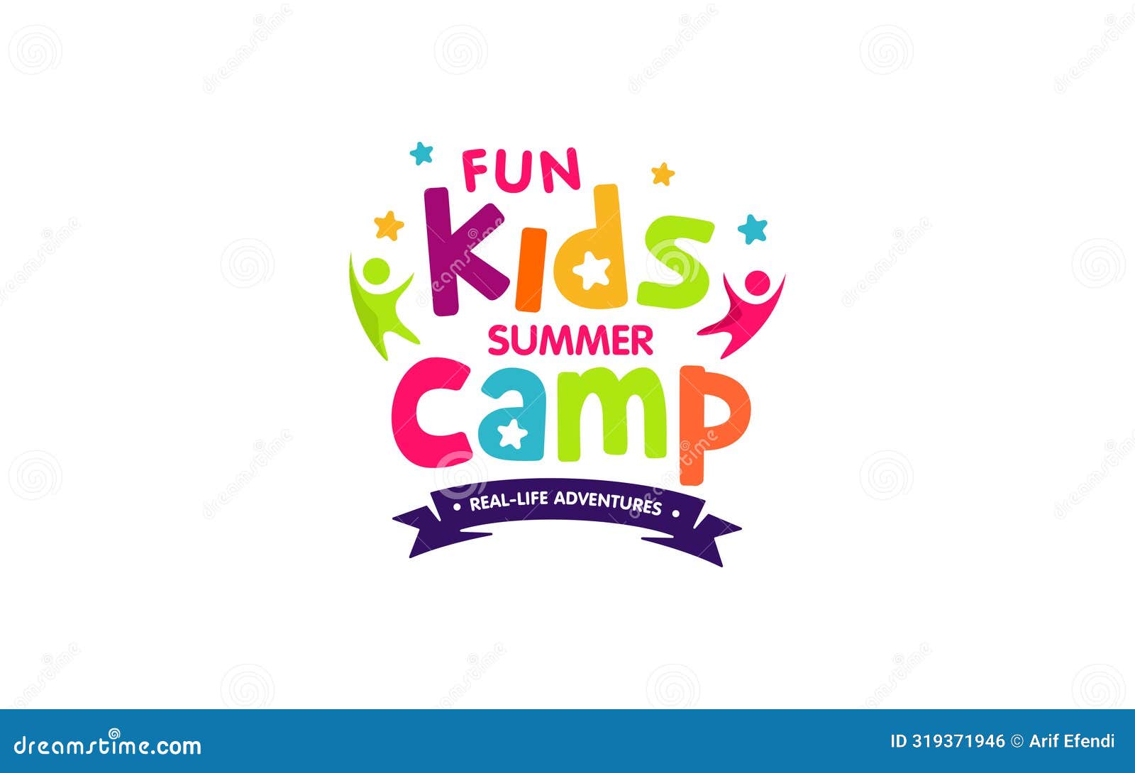 Illustration Graphic Vector of Kid S Summer Camp Adventure Logo Design ...