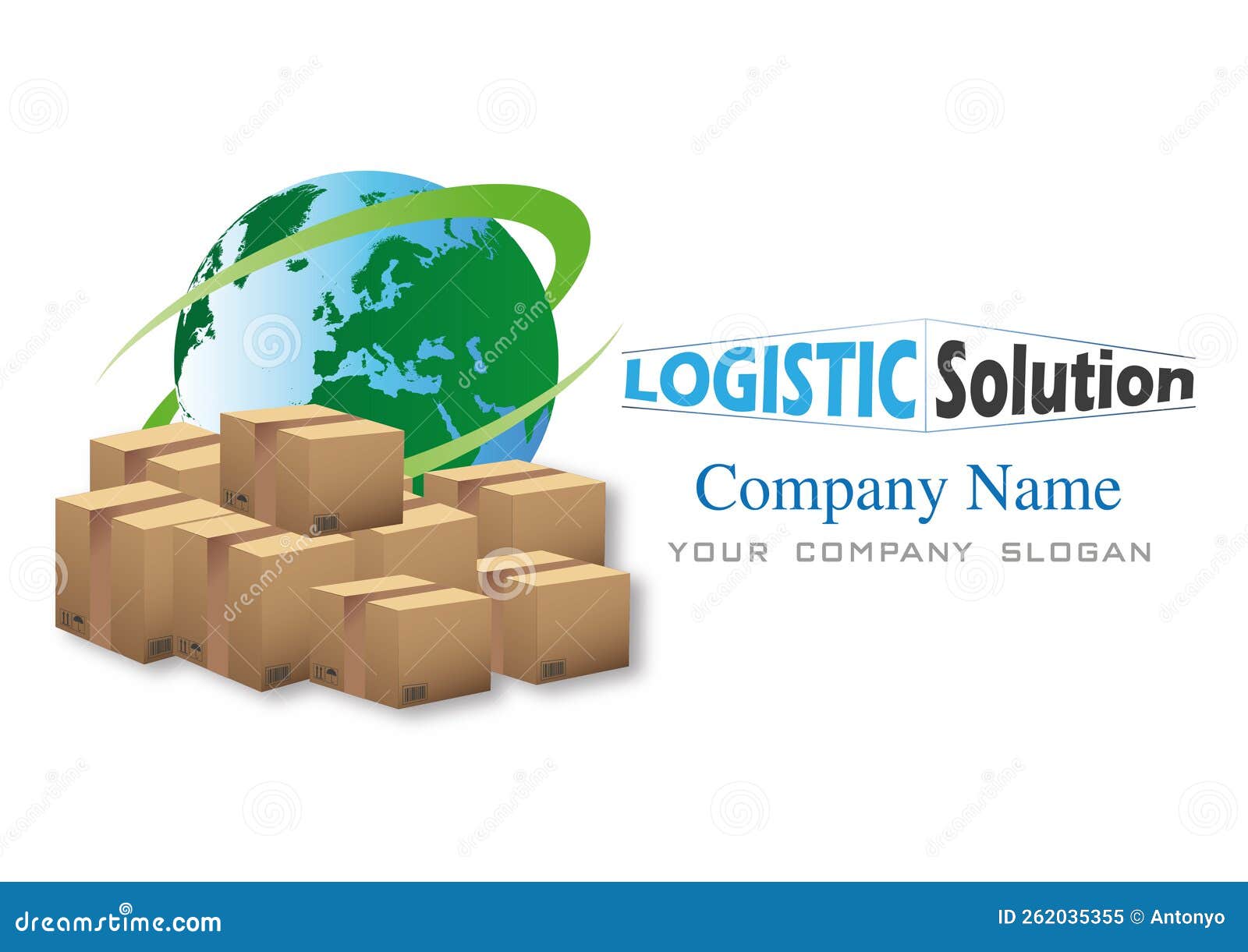 Illustration Graphic Vector of the Logistics Logo Design Template Stock ...