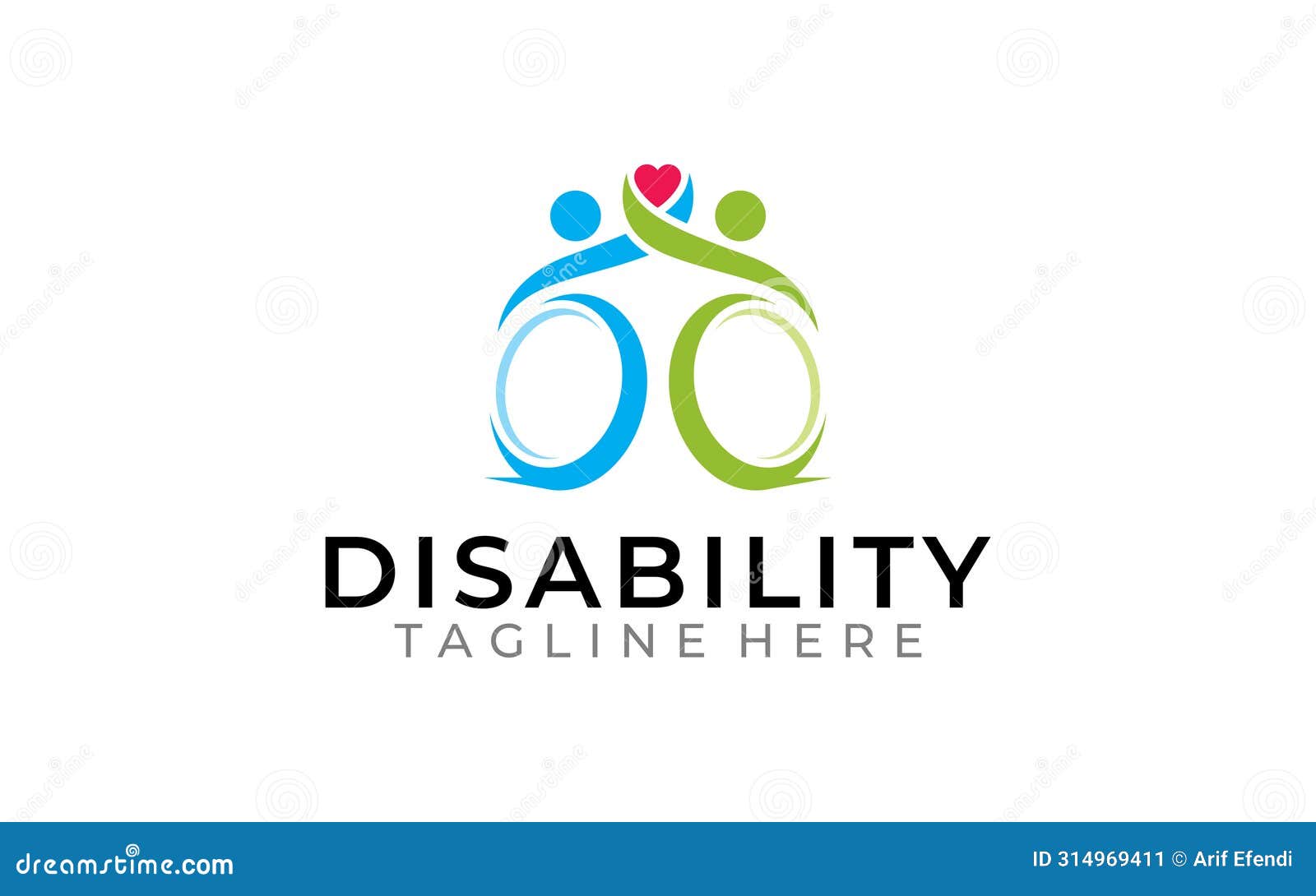 Illustration Graphic Vector of Modern Passionate Disability People Logo ...