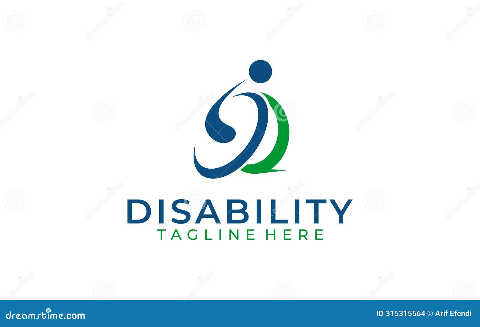 Illustration Graphic Vector of Modern Passionate Disability People Logo ...