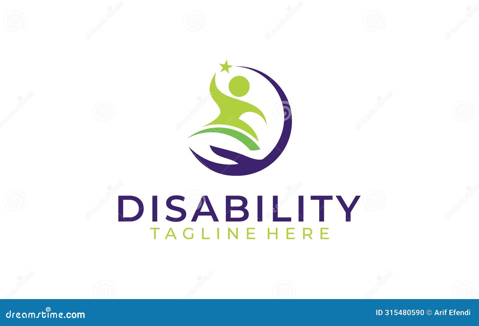 Illustration Graphic Vector of Modern Passionate Disability People Logo ...