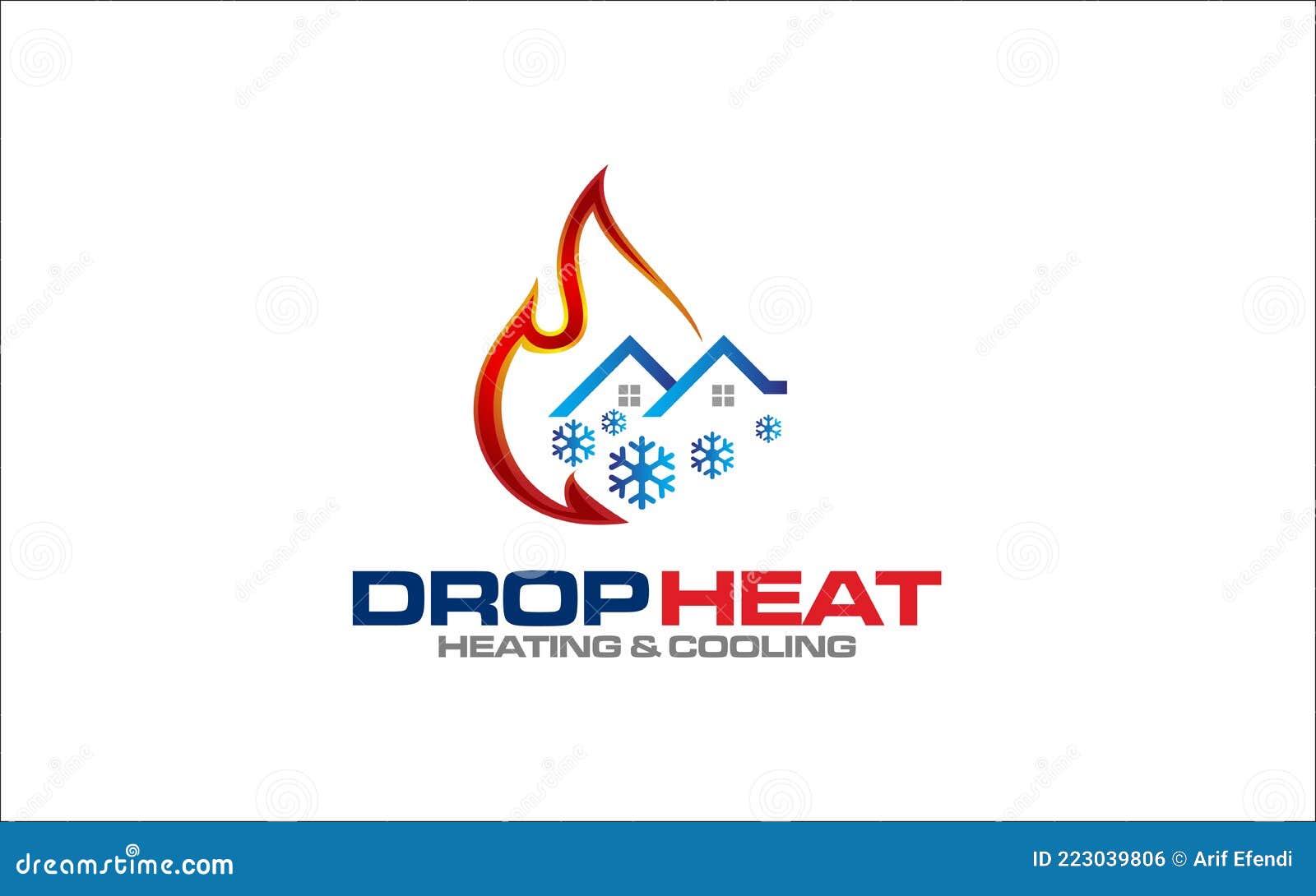 Illustration Graphic Vector of Plumbing, Heating and Cooling Service ...
