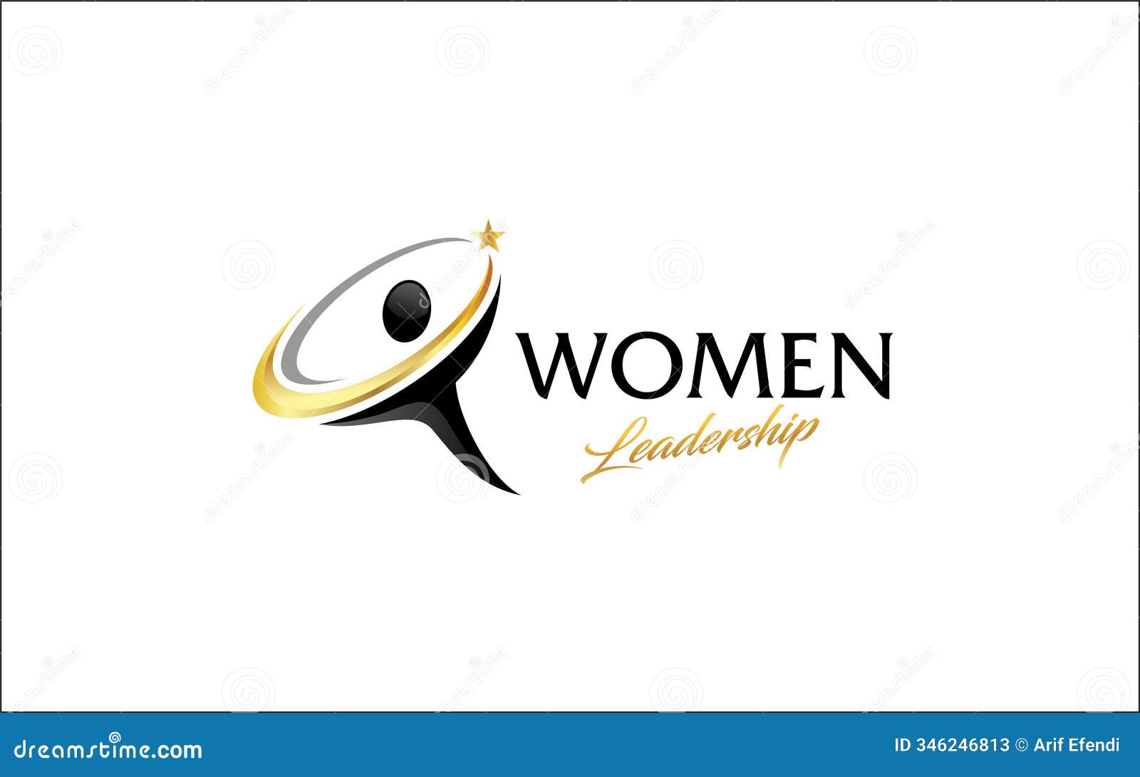 The Illustration Graphic Vector of the Power Female of Leadership Logo ...