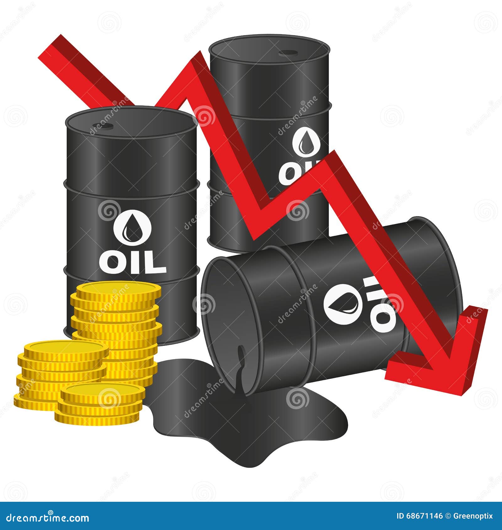 Illustration Graphic Vector Price of Oil Stock Vector - Illustration of ...