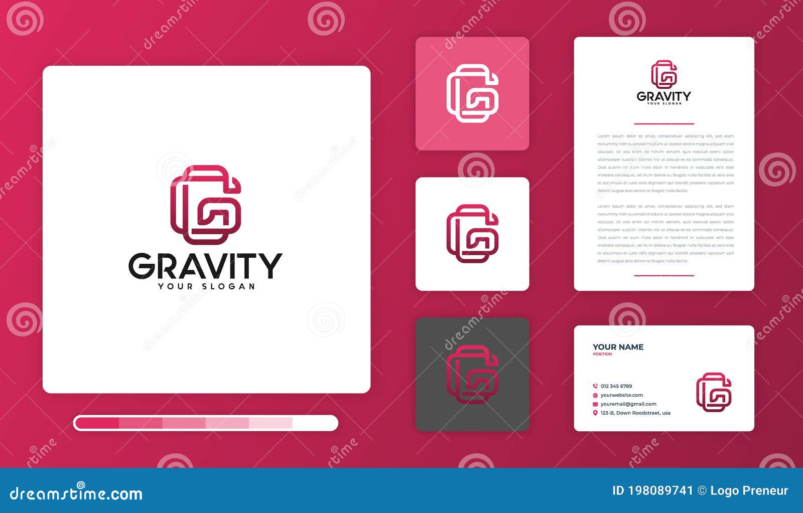 Illustration of Gravity Logo Design Stock Vector - Illustration of ...