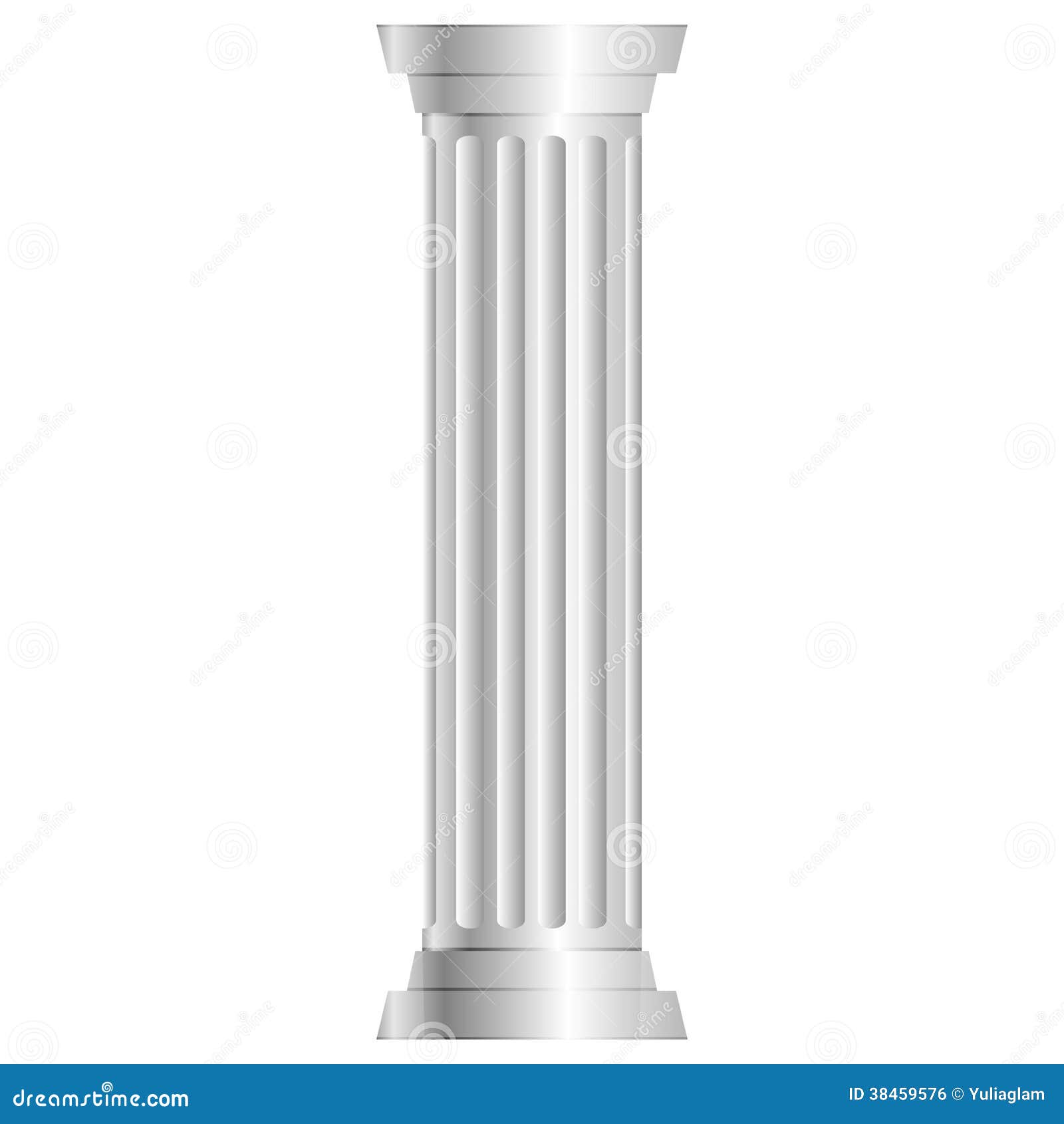 Illustration of Gray Column Stock Vector - Illustration of antique ...