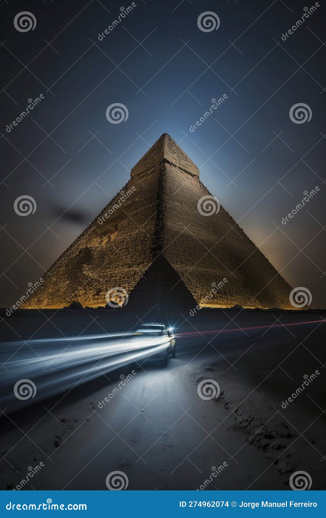 Illustration, the Great Pyramid of Giza Egypt, Generative Ai Stock ...