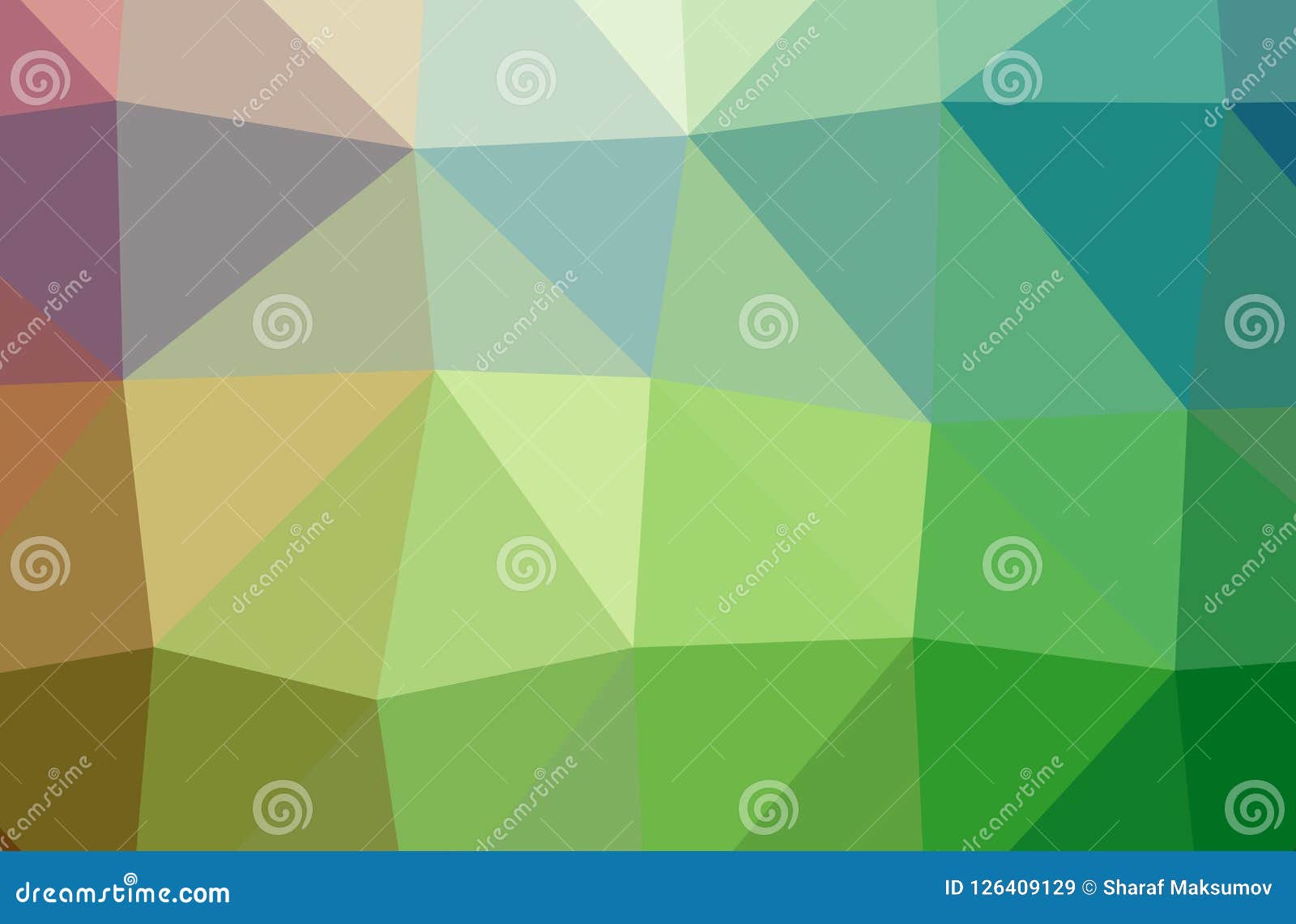 Illustration of Green Abstract Low Poly Beautiful Multicolor Background ...