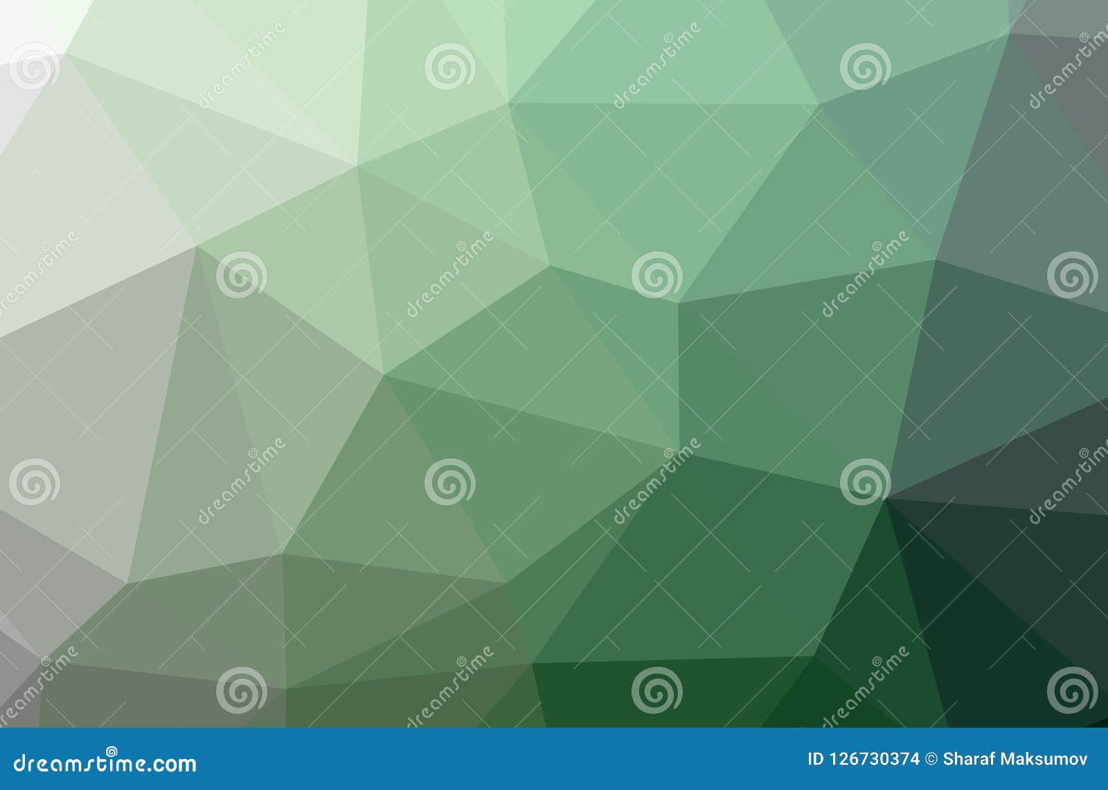 Illustration of Green Abstract Low Poly Beautiful Multicolor Background ...