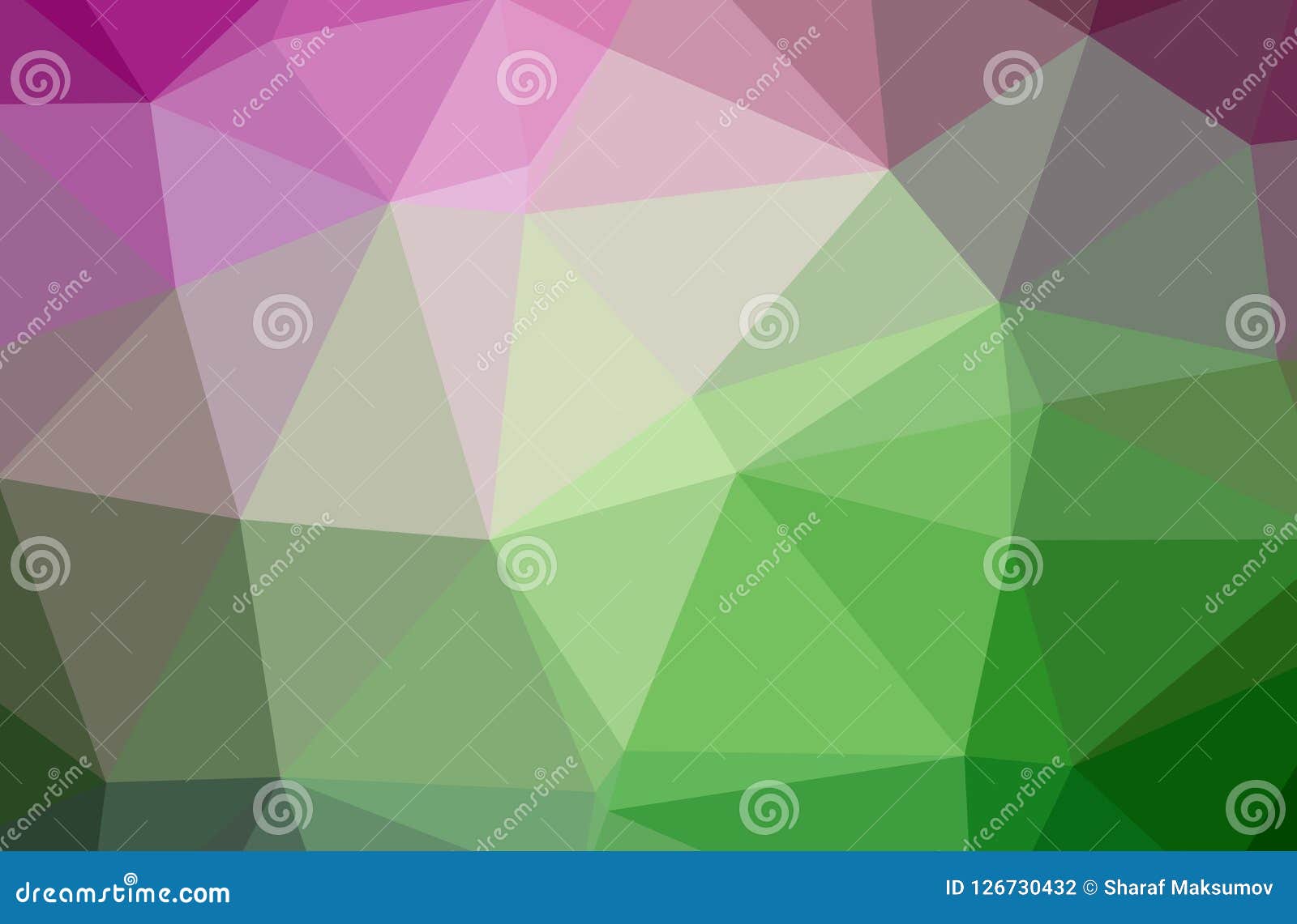 Illustration of Green Abstract Low Poly Beautiful Multicolor Background ...