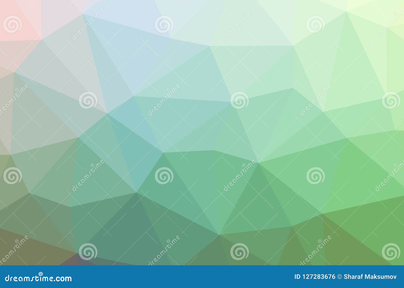 Illustration of Green Abstract Low Poly Beautiful Multicolor Background ...