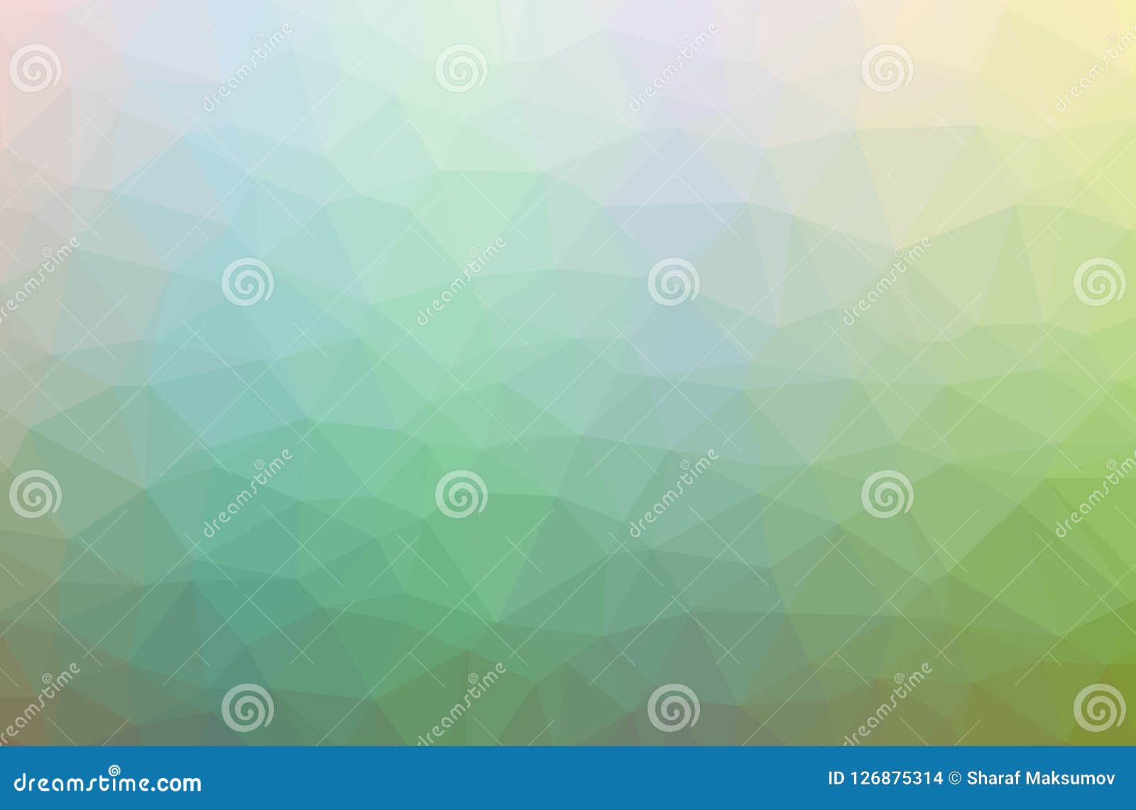 Illustration of Green Abstract Polygon Modern Multicolor Background ...