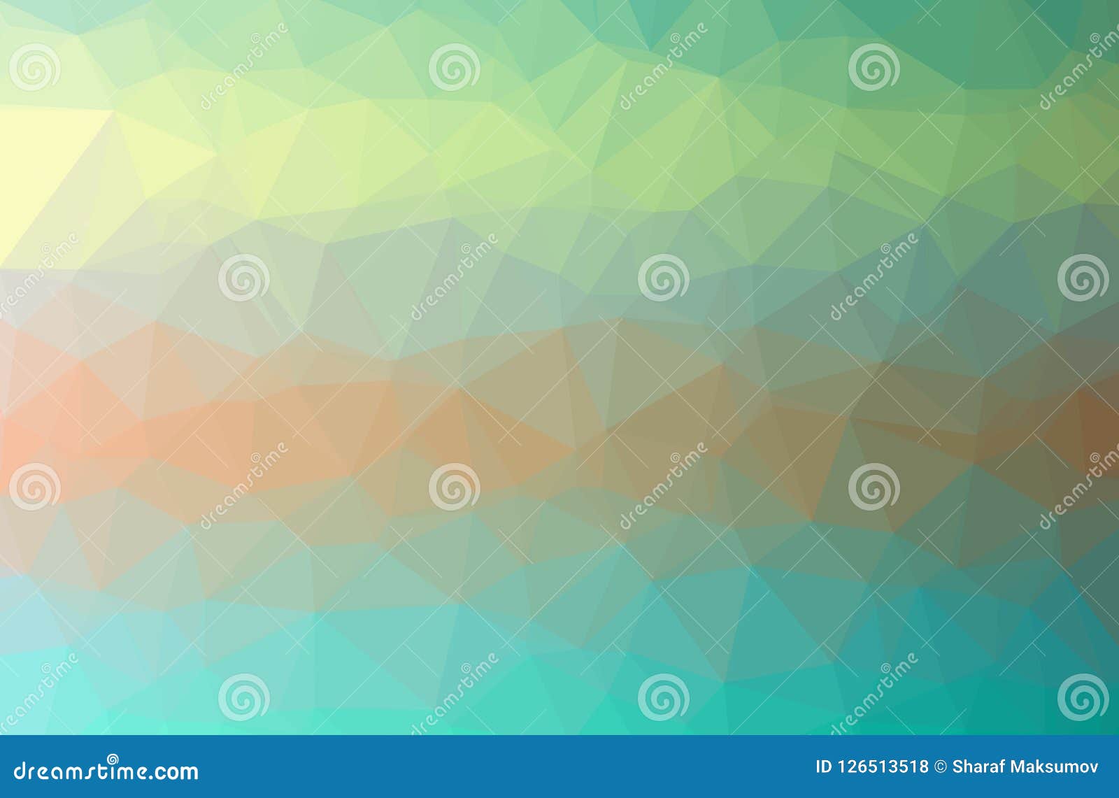 Illustration of Green Abstract Polygonal Modern Multicolor Background ...