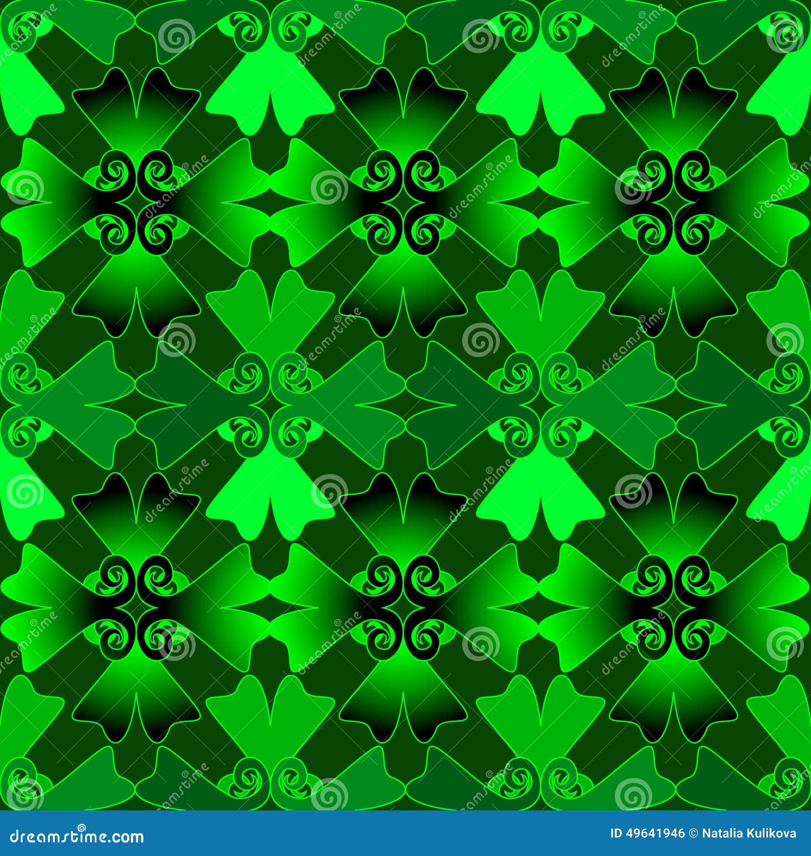 Illustration of Green Celtic Pattern Stock Illustration - Illustration ...