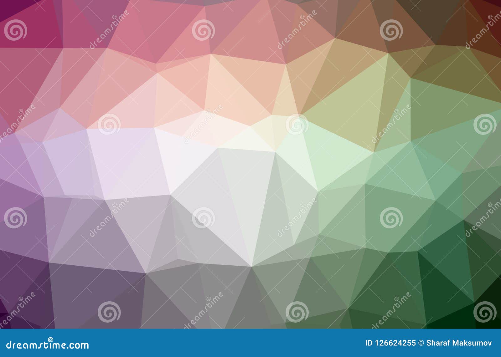 Illustration of Green Poligon Beautiful Multicolor Background. Stock ...