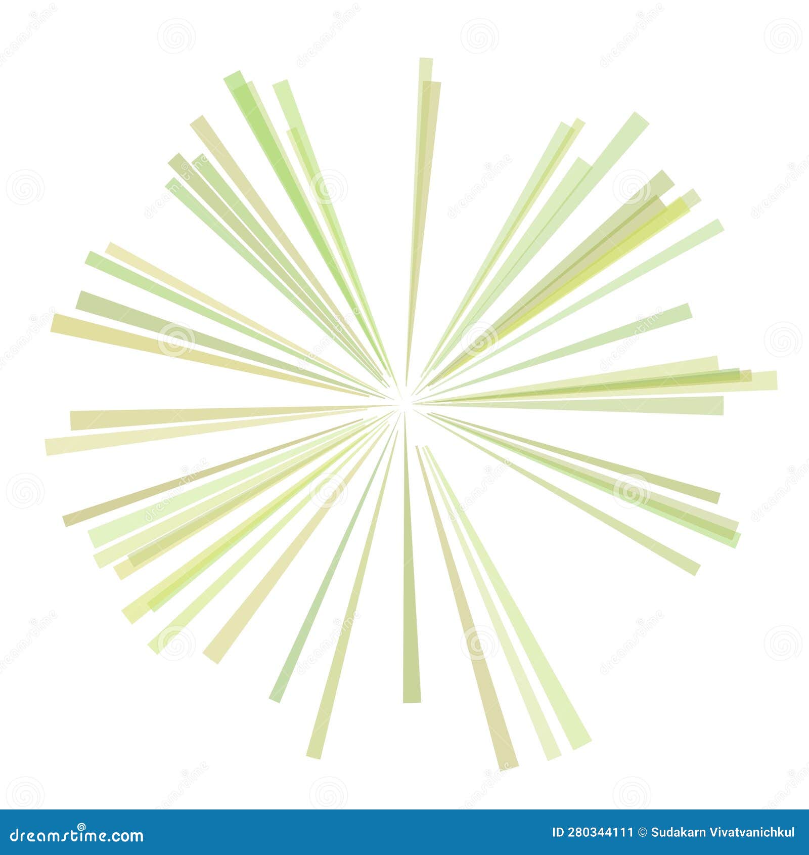 Green Sunburst Circle Illustration. Stock Image - Illustration of ...