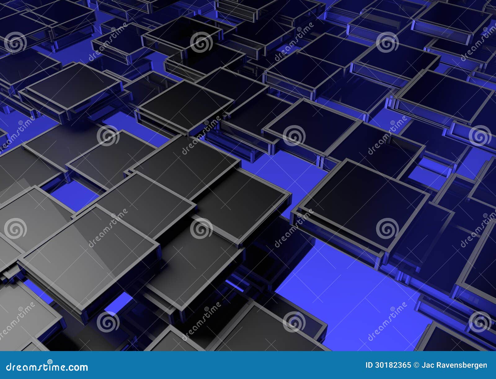 Blue boxes background stock illustration. Illustration of symbol - 30182365