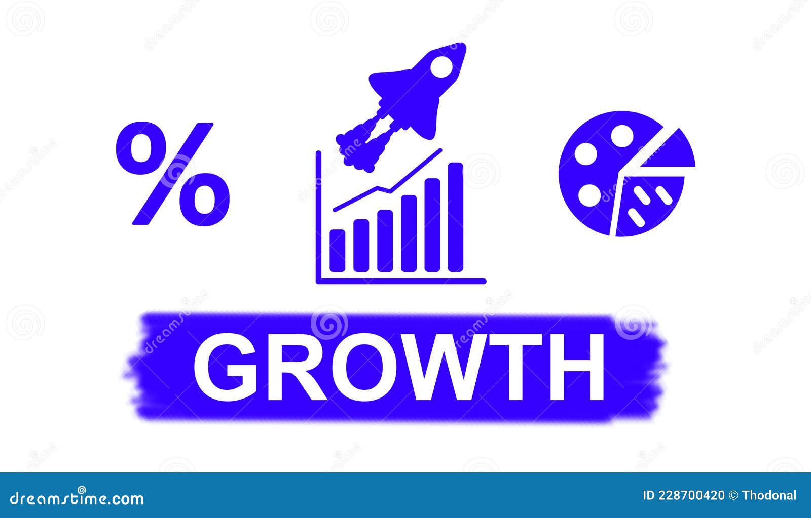 Concept of growth stock illustration. Illustration of progress - 228700420