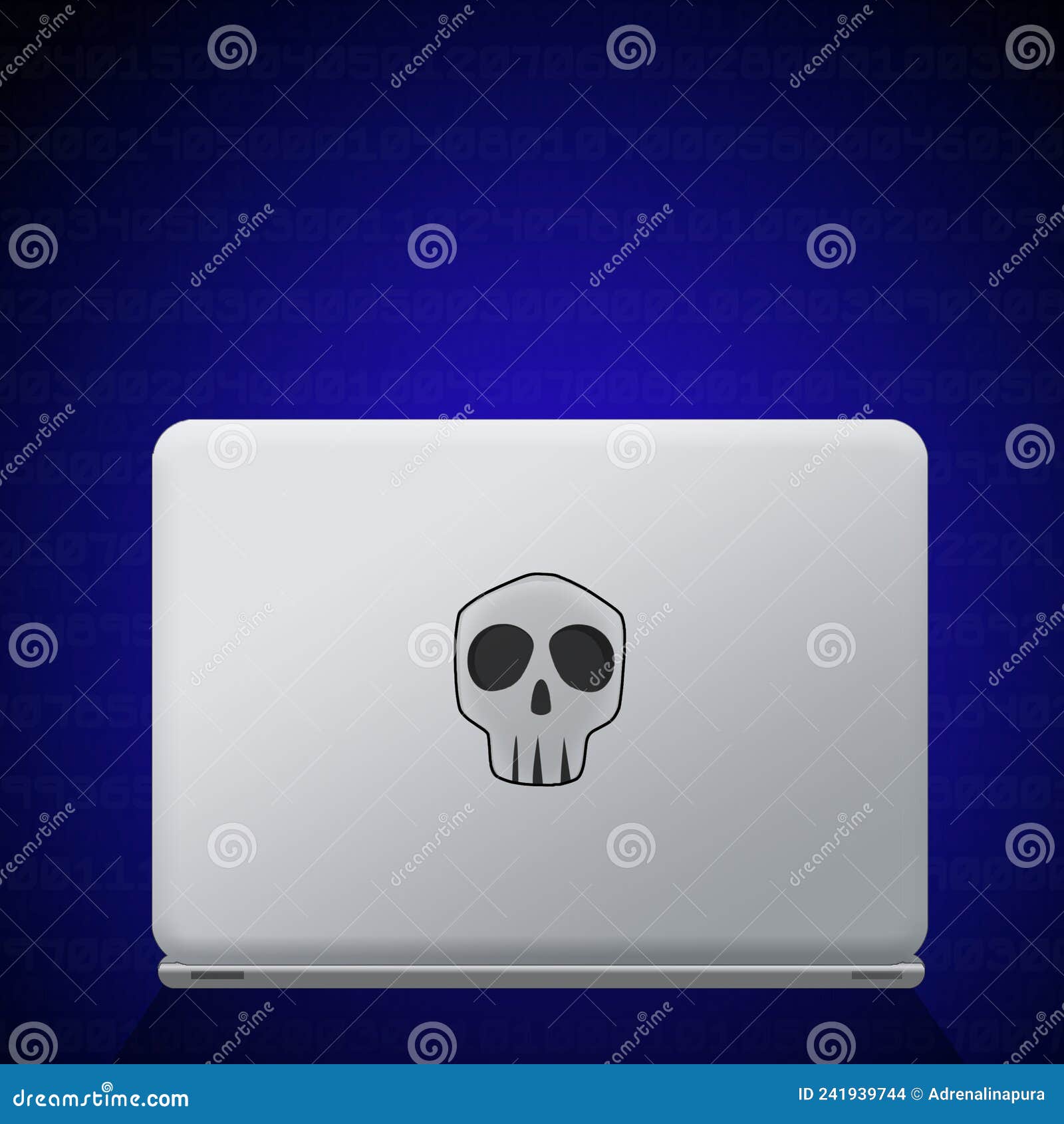 Illustration of Hacker Attack on Laptop Stock Illustration ...