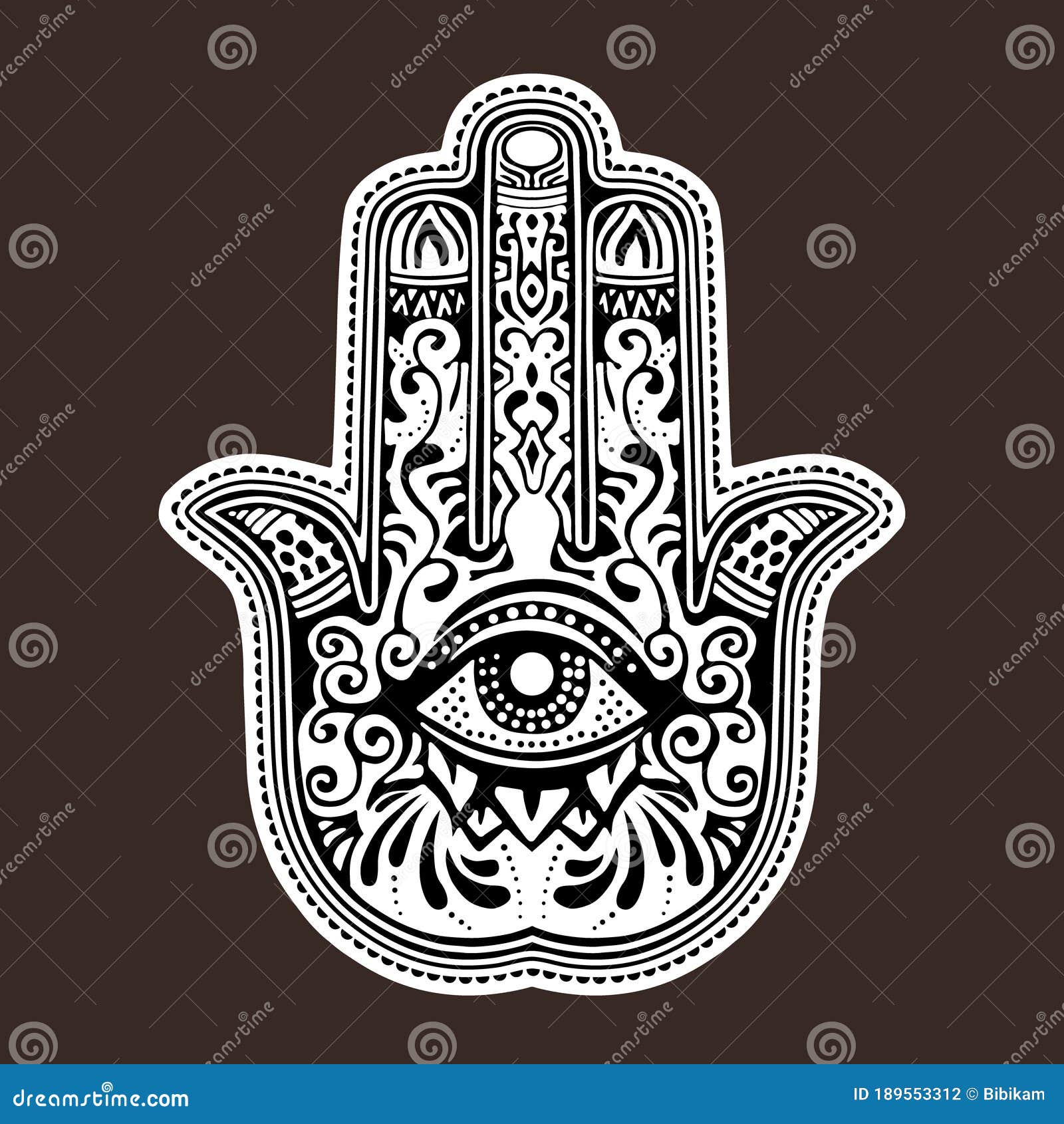Hindu Hand Symbol Art