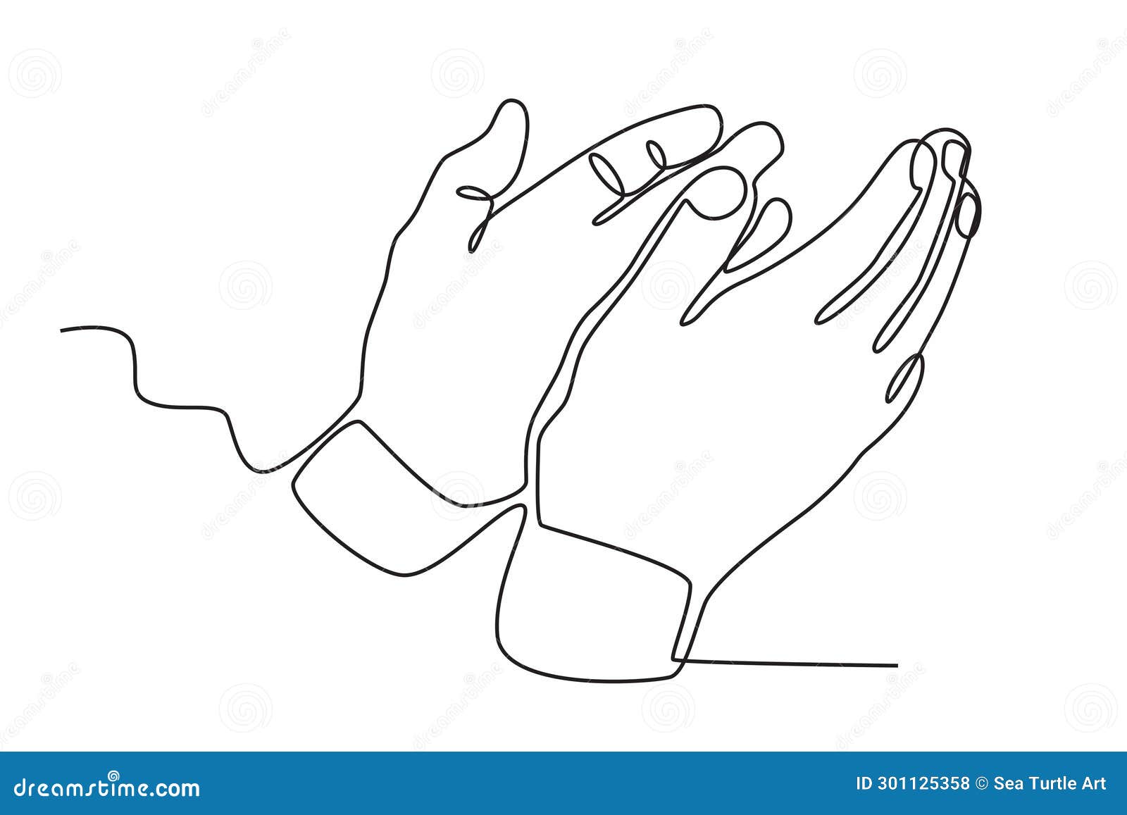 Illustration of a Hand Clapping Stock Vector - Illustration of ...