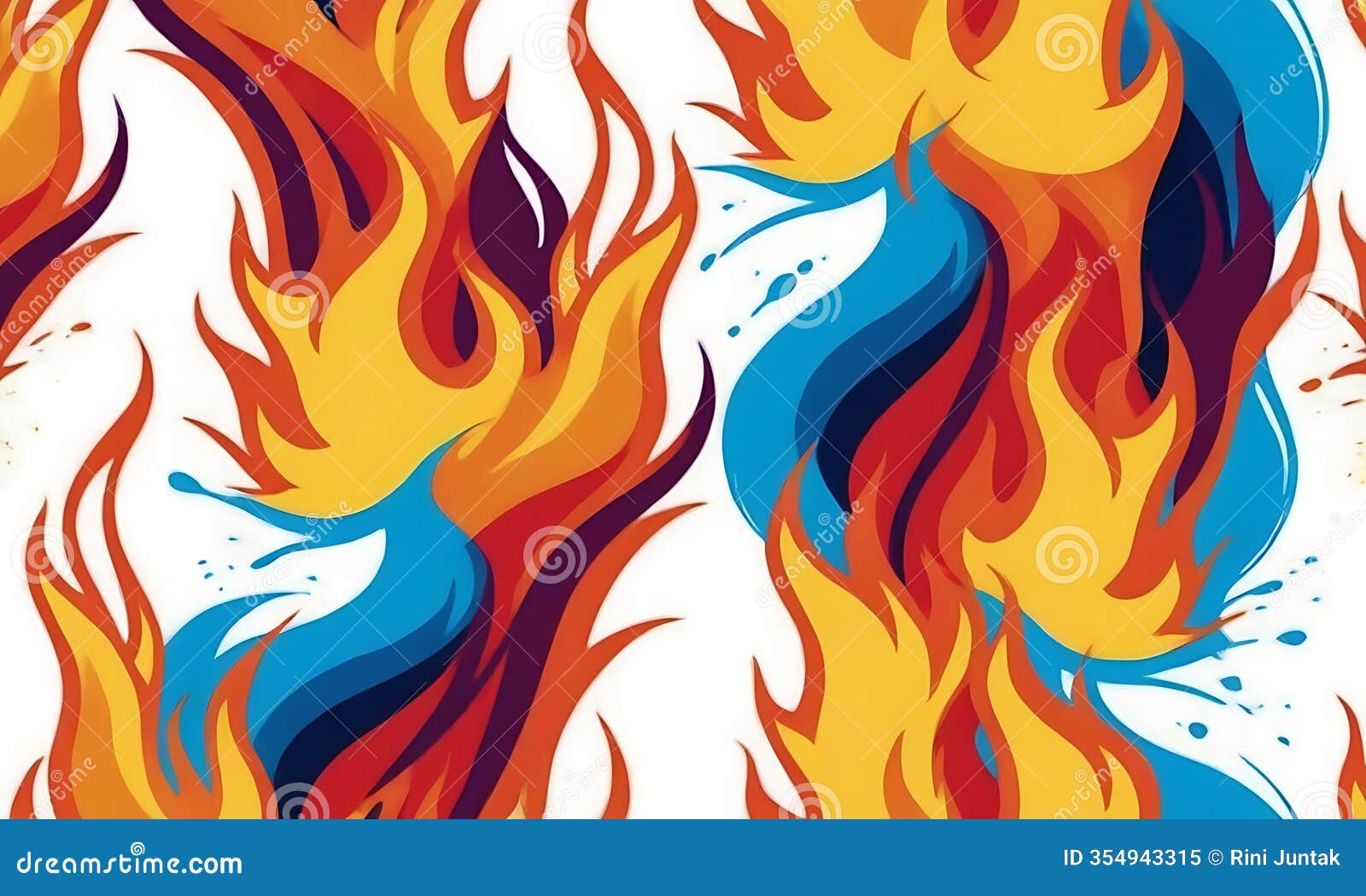 Fire Drawing Pattern Illustration, Gradient Abstract Texture. Stock Illustration - Illustration ...