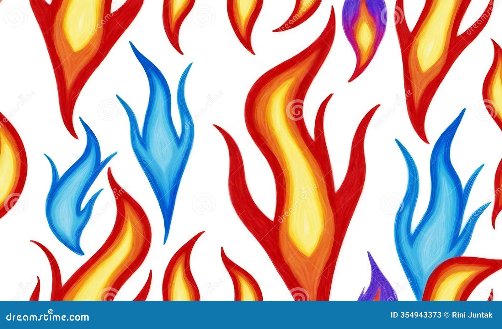 Fire Drawing Pattern Illustration, Gradient Abstract Texture. Stock ...
