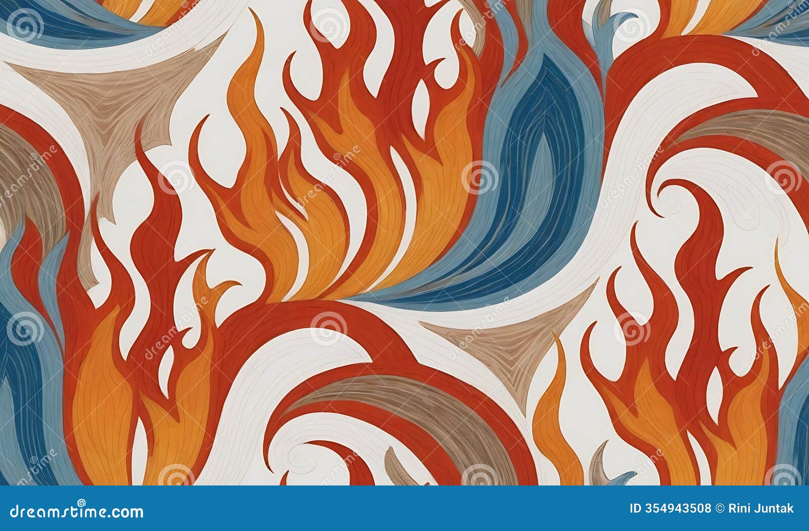 Fire Drawing Pattern Illustration, Gradient Abstract Texture. Stock ...
