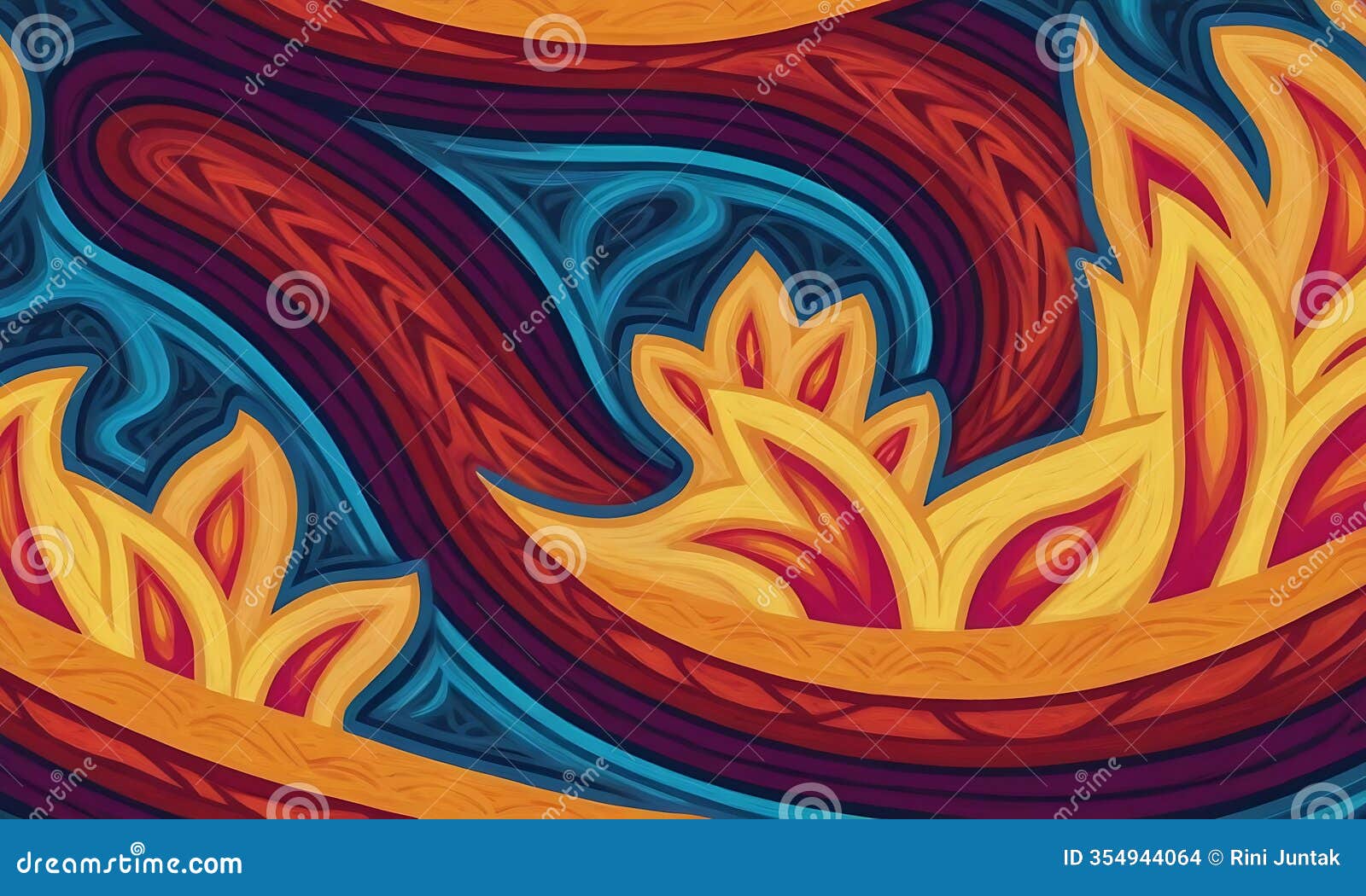 Fire Drawing Pattern Illustration, Gradient Abstract Texture. Stock ...