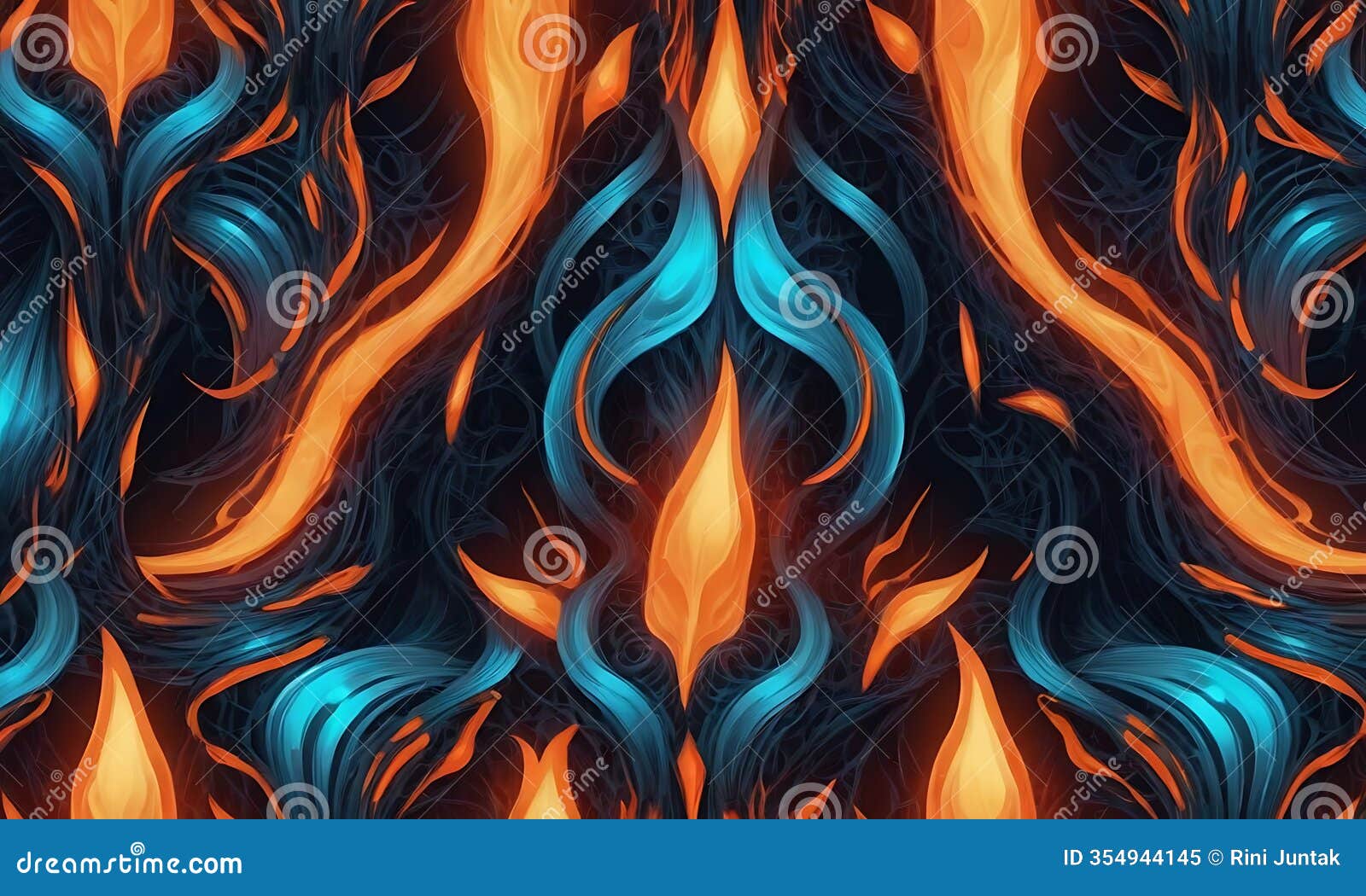 Fire Drawing Pattern Illustration, Gradient Abstract Texture. Stock Illustration - Illustration ...