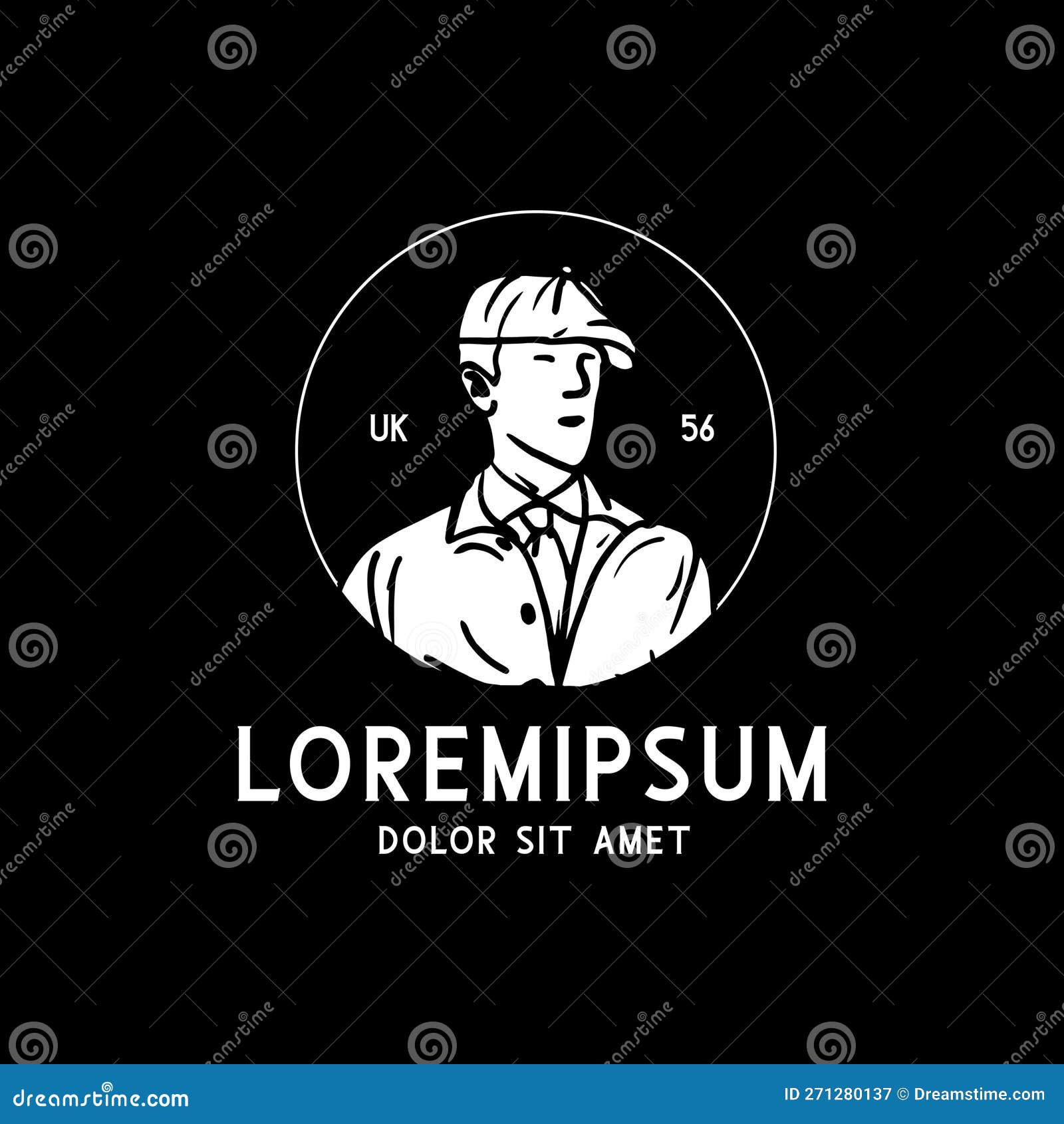 Illustration Hand Drawing Retro British Man Stock Vector - Illustration ...