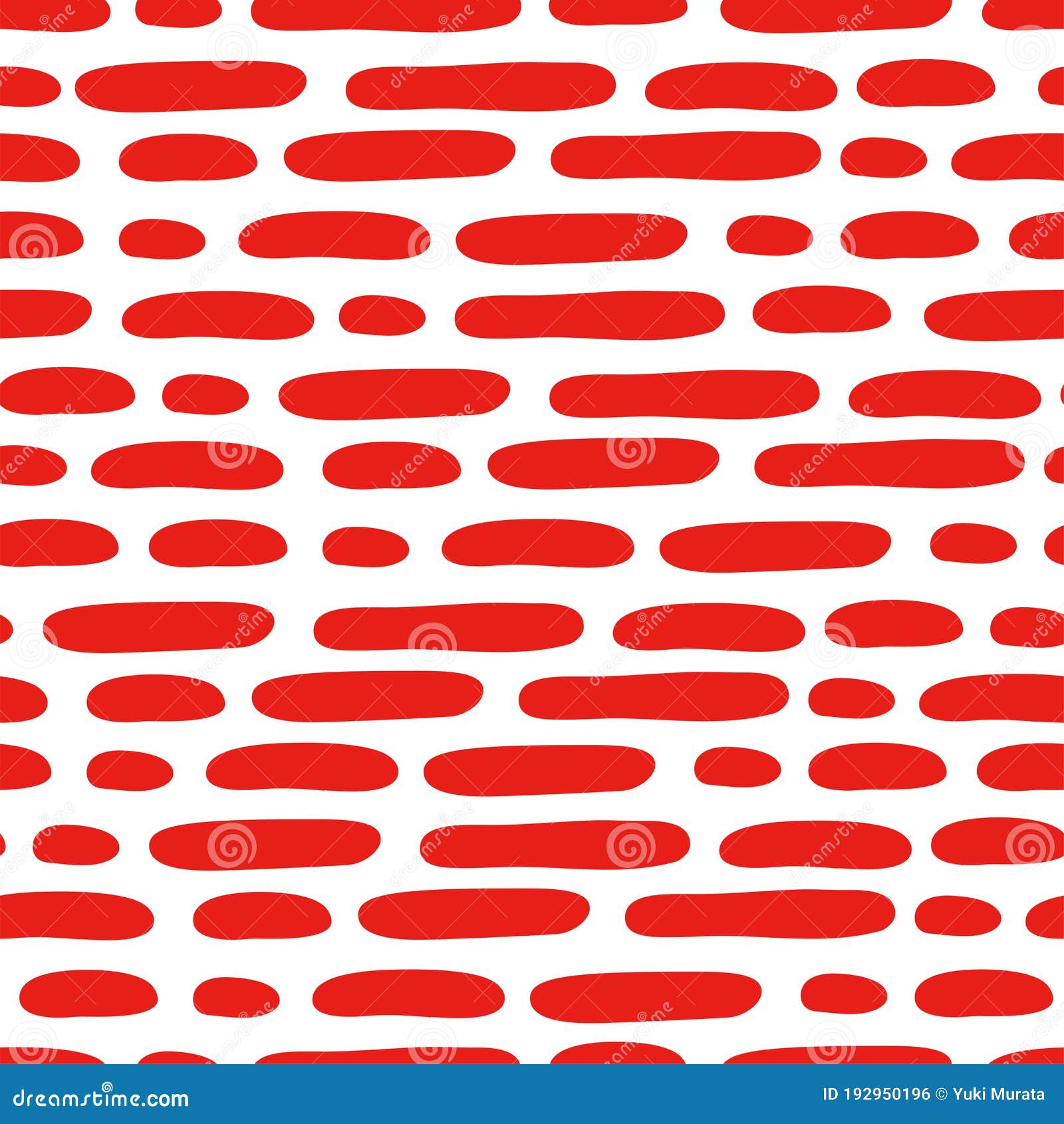 Colorful Hand Painted Line Pattern Variation Stock Illustration ...