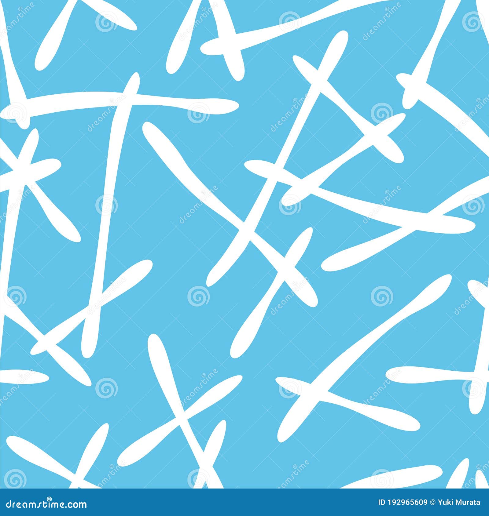 White Hand Painted Line Pattern Variation Stock Vector - Illustration ...