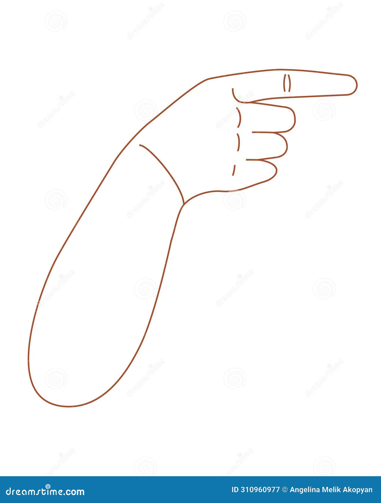 Illustration of Hand Pointing To the Left Icon Stock Illustration ...