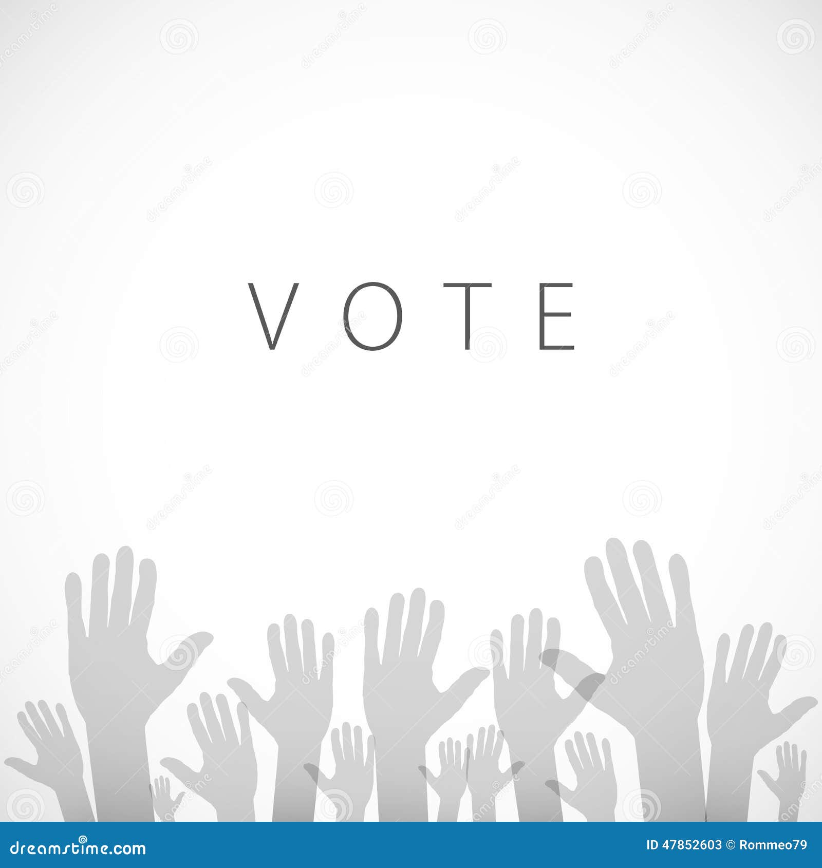 Illustration of Hand with Voting Sign of Vector Stock Vector ...