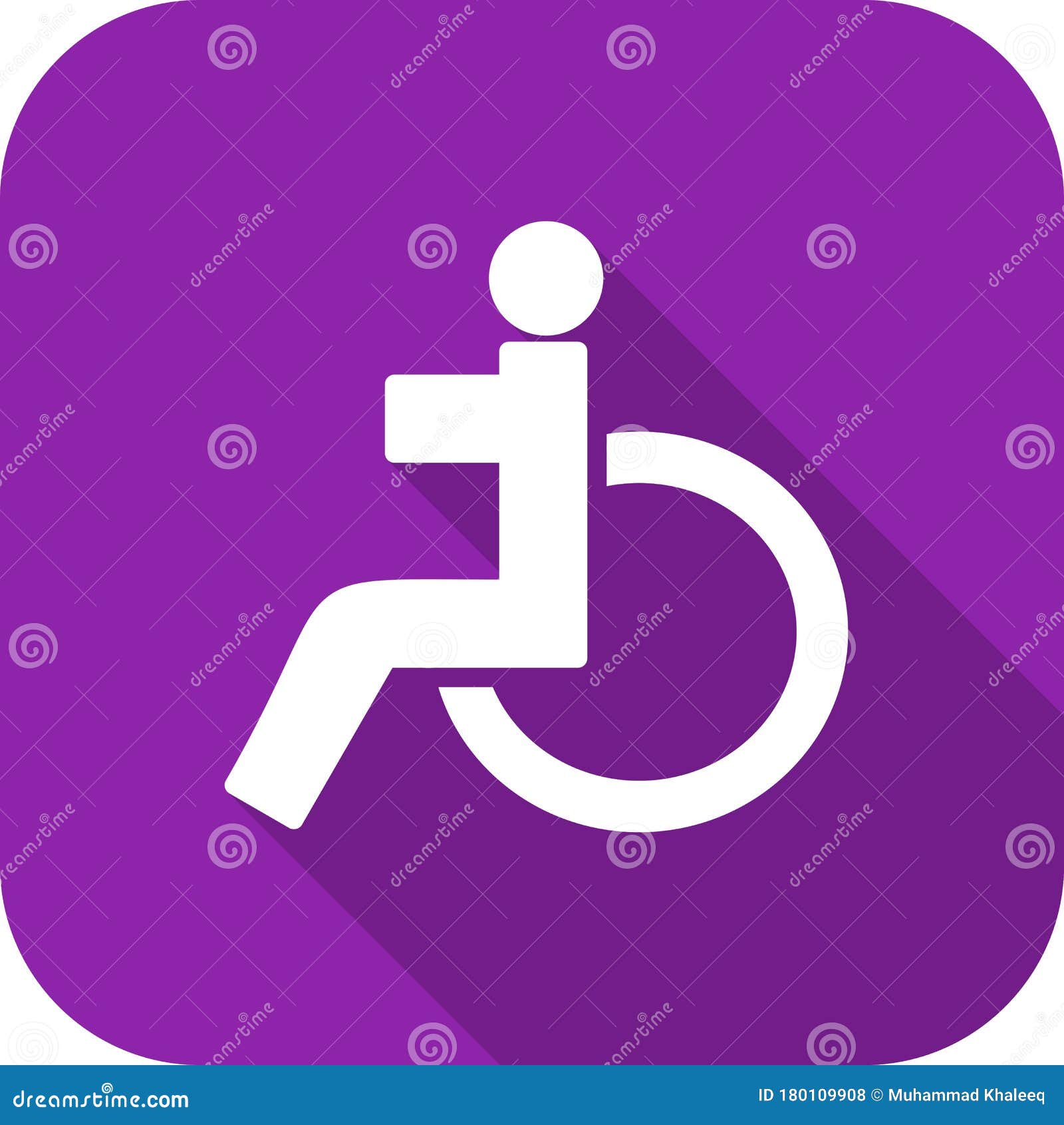 Illustration Handicapped Icon for Personal and Commercial Use. Stock ...