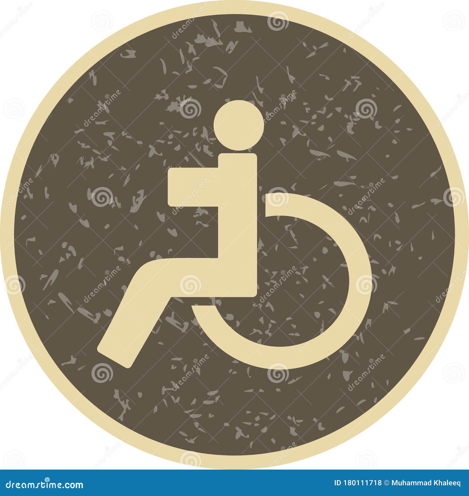 Illustration Handicapped Icon for Personal and Commercial Use. Stock ...