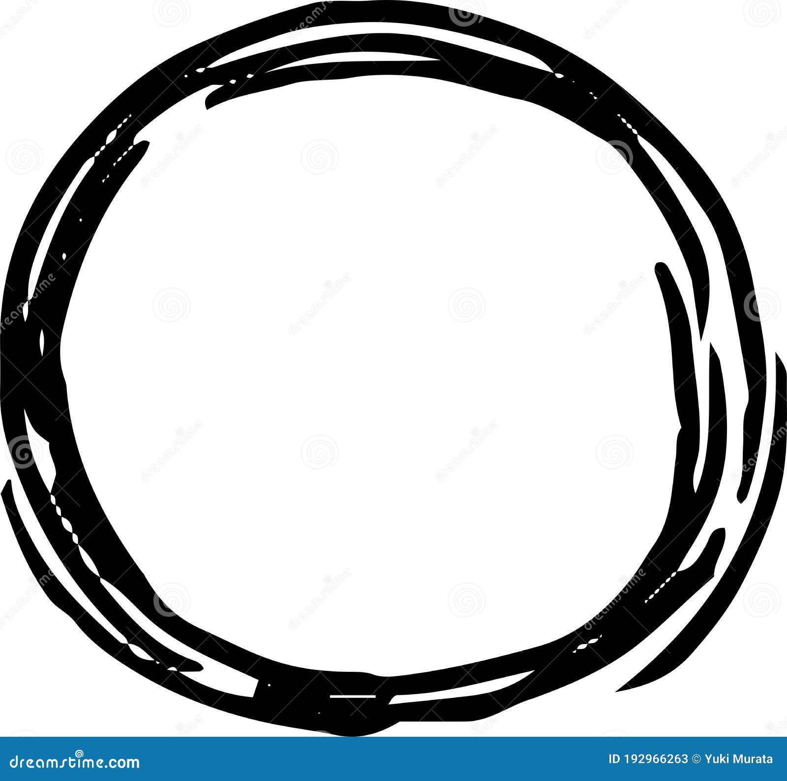 Handwritten Circle Variations Stock Vector - Illustration of analog ...