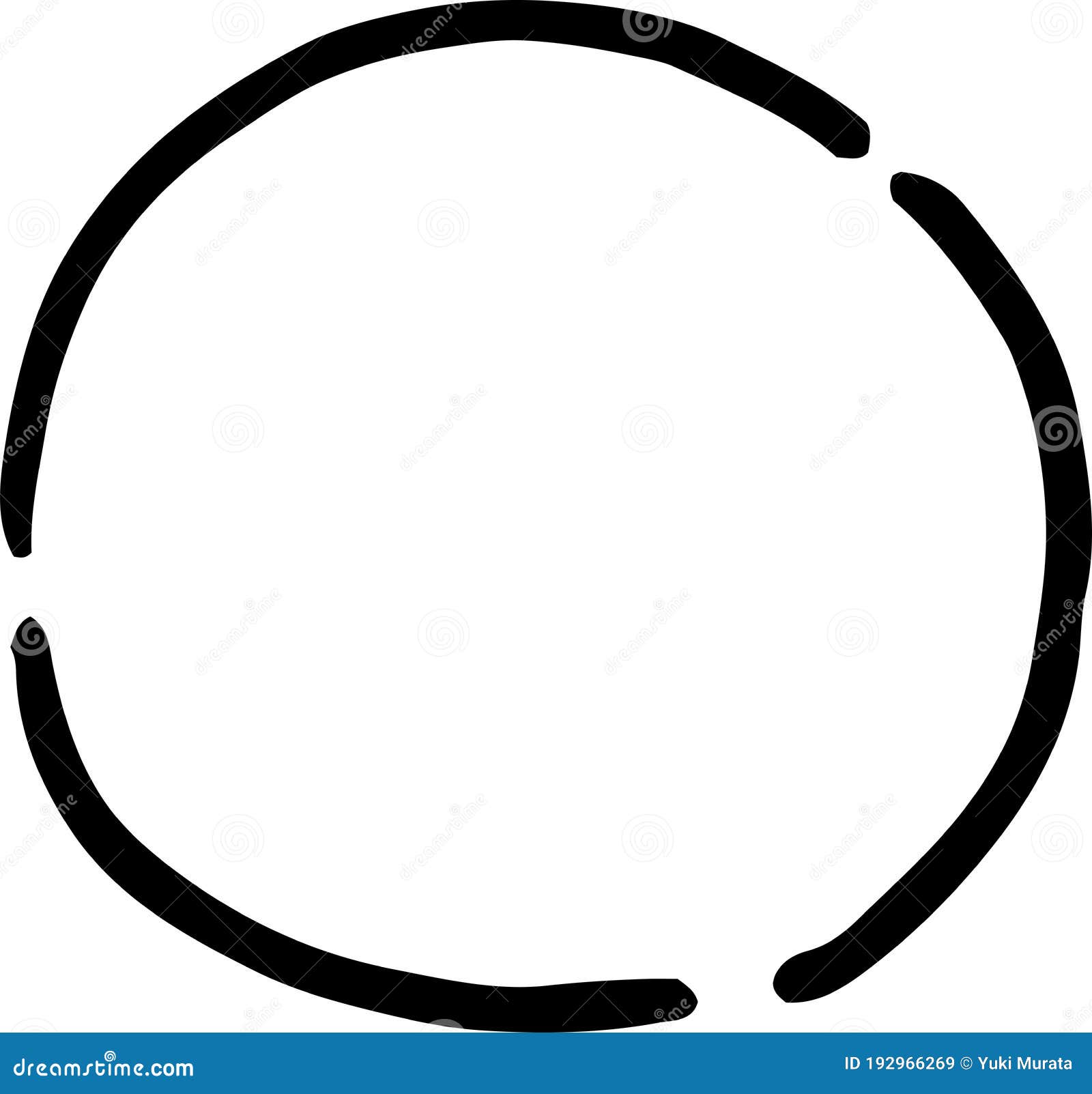 Handwritten Circle Variations Stock Vector - Illustration of material ...