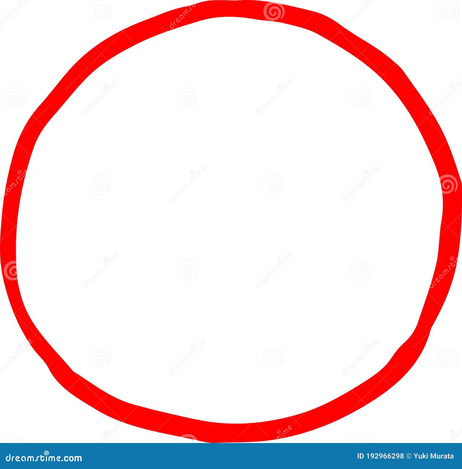 Handwritten Red Circle Variations Stock Vector - Illustration of ...